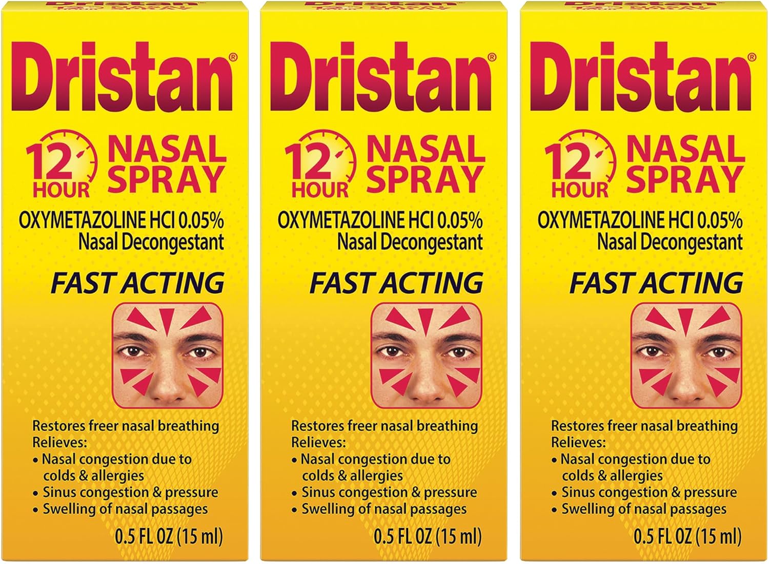 Amazon.com: Dristan 12-Hour Nasal Spray Decongestant, Fast-Acting Sinus ...