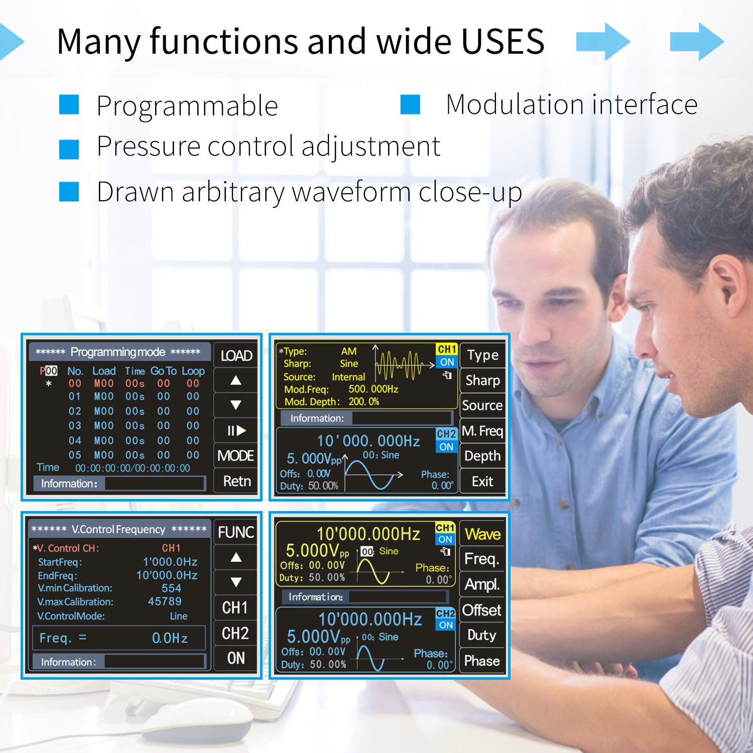 Snapklik.com : Programmable DDS Signal Generator Counter, Upgraded ...