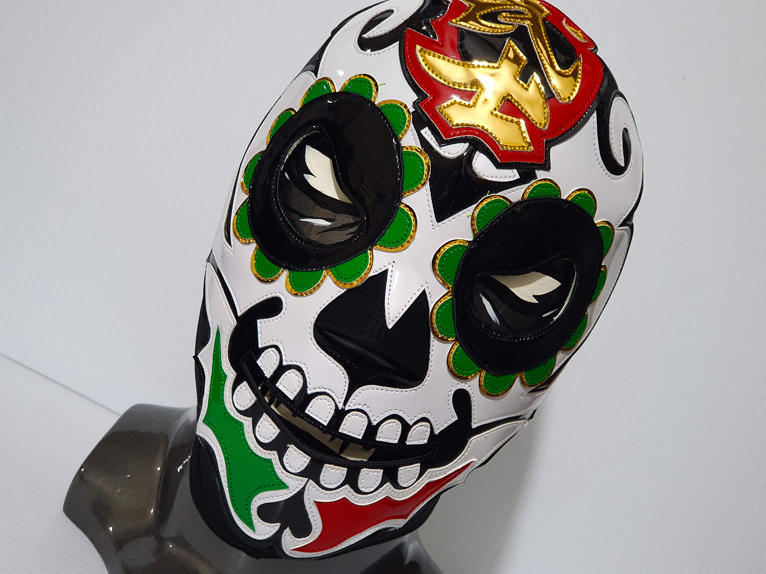 DAY OF THE DEATH WRESTLING SKULL MASK LUCHADOR COSTUME WRESTLER LUCHA ...