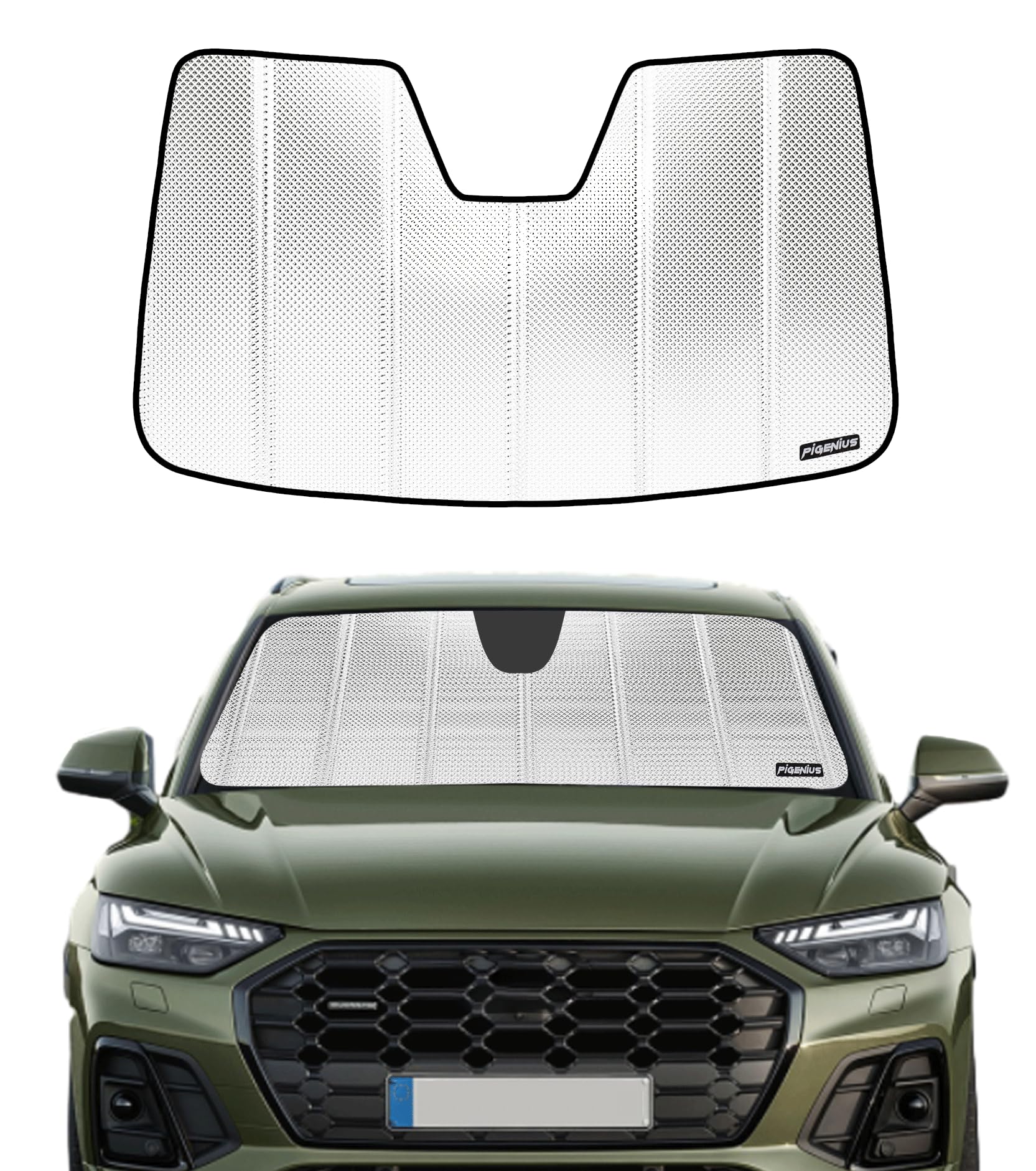 Amazon.com: Pigenius Windshield Sun Shade for 2018-2024 Audi Q5/SQ5 ...