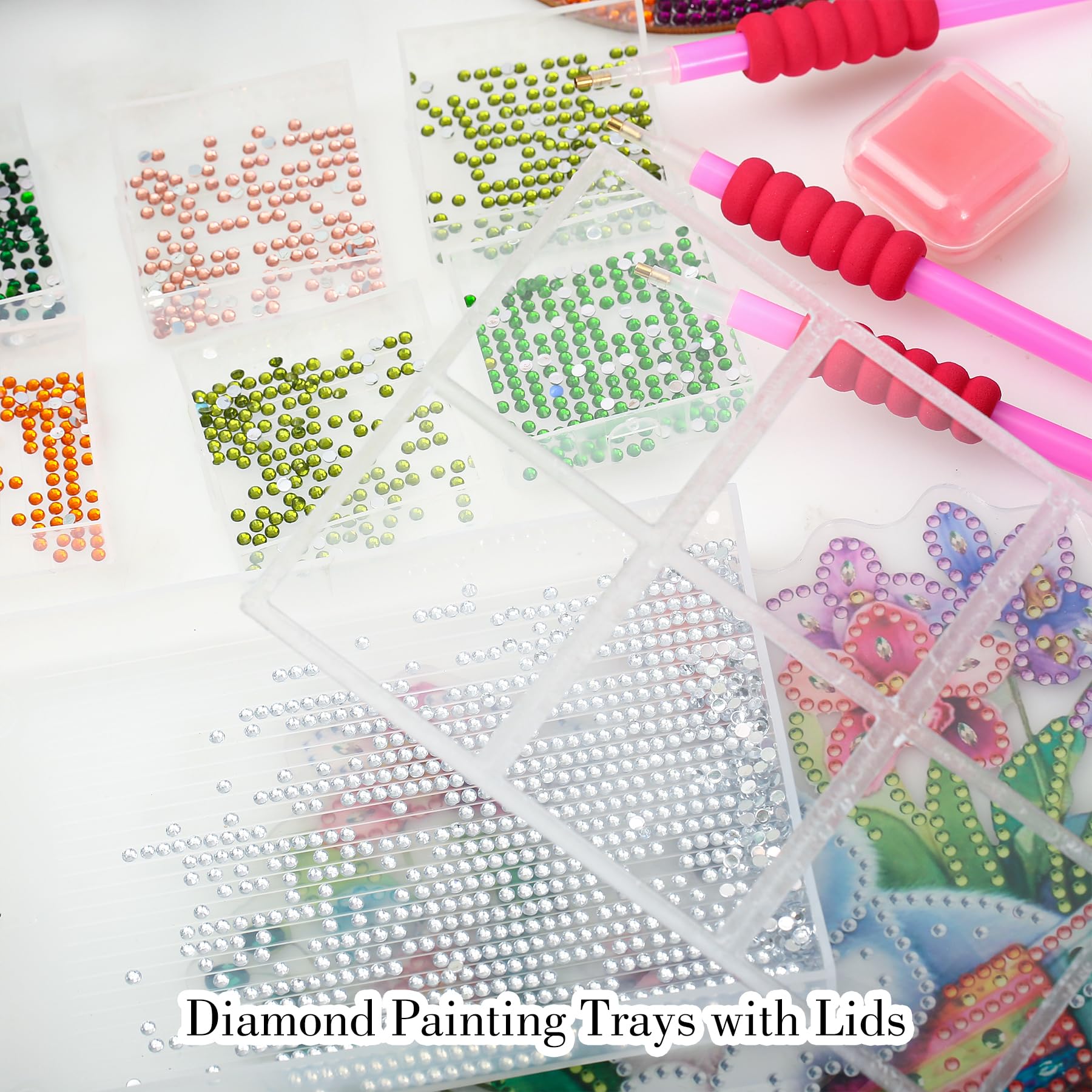 Tray Kit Diamond Painting Trays With Stoppers, Diamond Painting ...