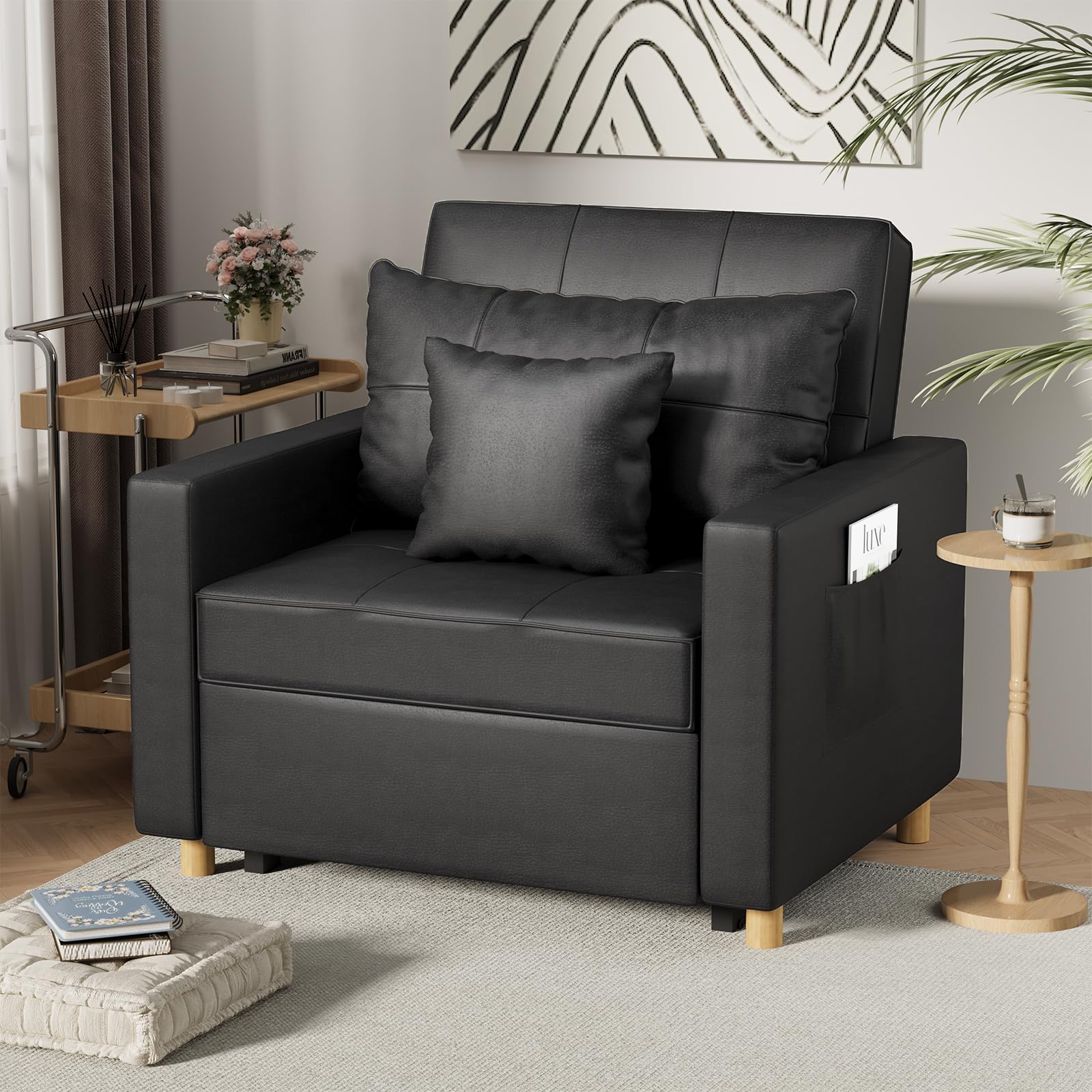 Chair Beds For Small Spaces Small Designer Corner L Sofa Bed