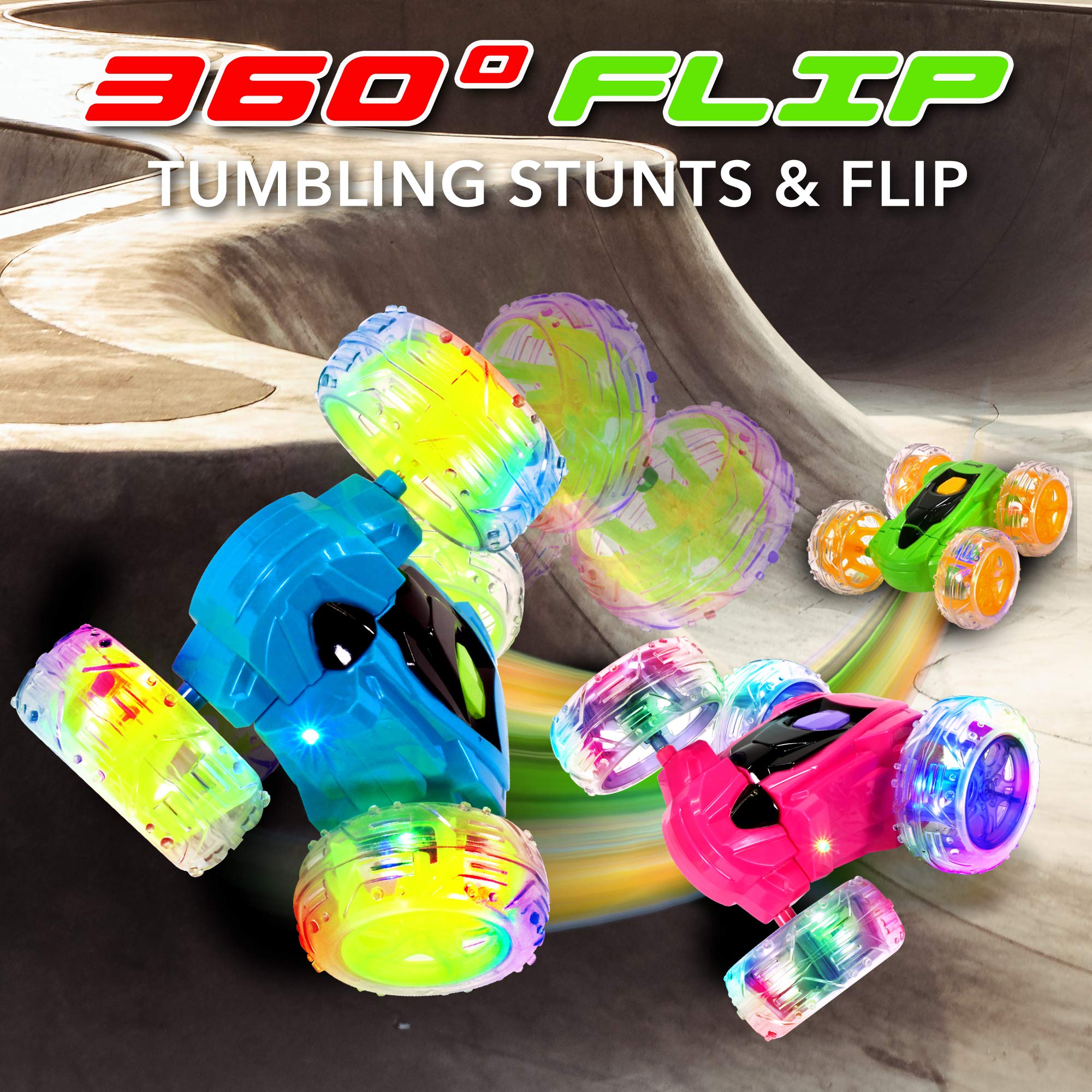 Contixo SC3 Remote Control Car Toys - RC Car Stunt Car 4WD 2.4Ghz ...