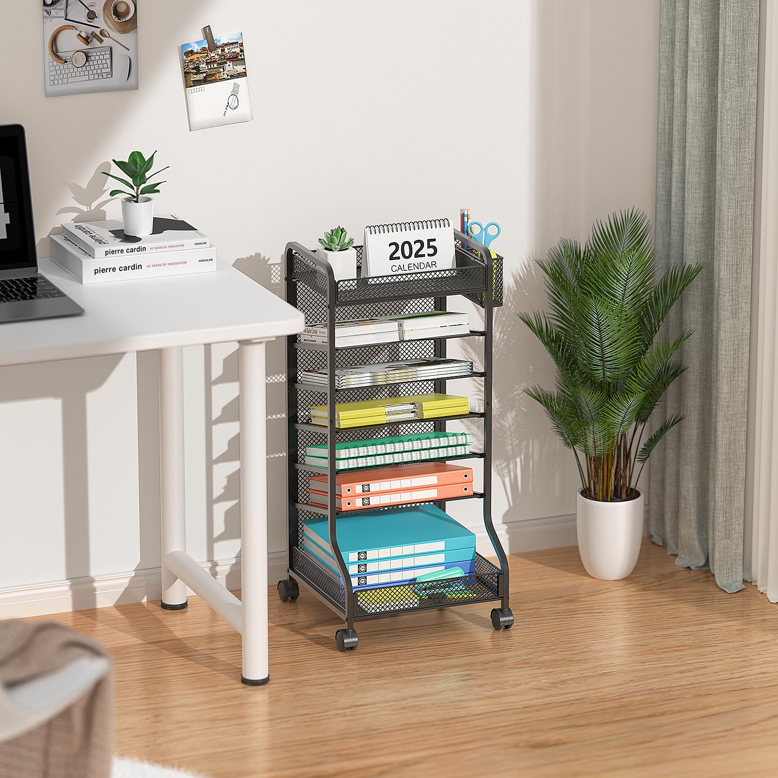Snapklik.com : Samstar Rolling File Cart,Under Desk Organizer, File ...