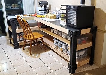 2x4basics 90165ONLMI Custom L-Shaped Workbench - Amazon.com