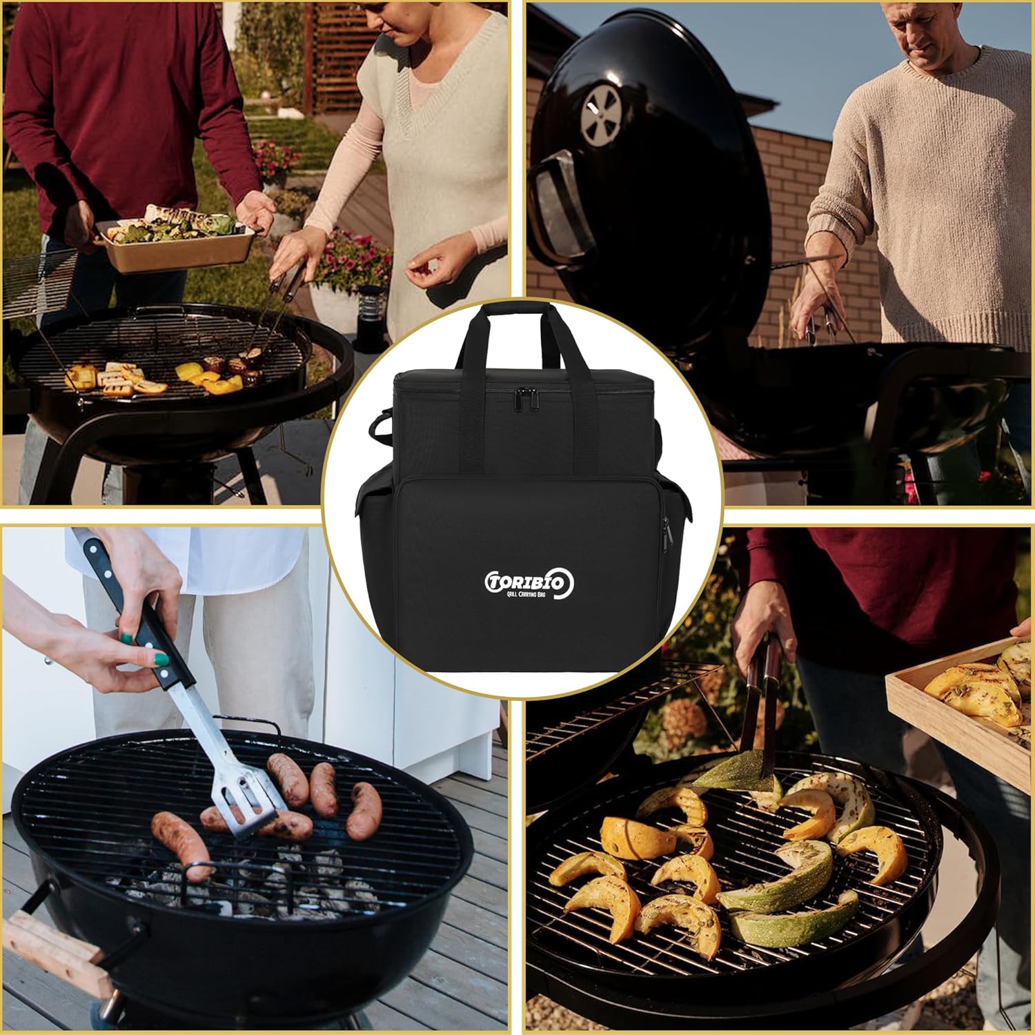 TORIBIO Boat Grill Carry Bag for Magma Marine Kettles,Portable Grill ...