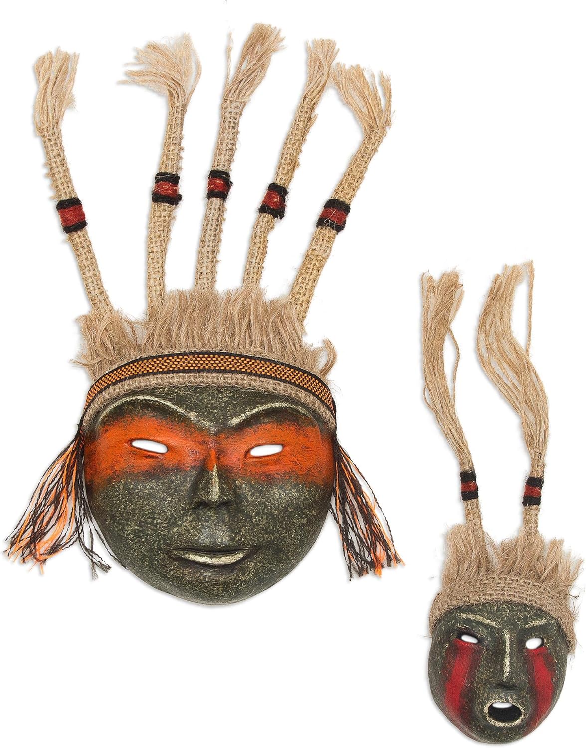 Amazon.com: NOVICA Decorative Archaeological Papier Mache Mask, Black ...