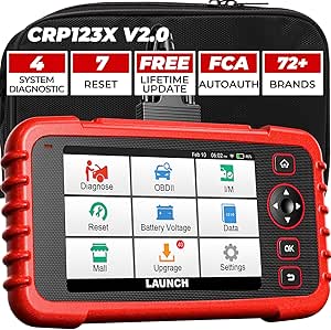 LAUNCH OBD2 Scanner CRP123X V2.0 Car Scanner, 2024 Lifetime Free Update ...