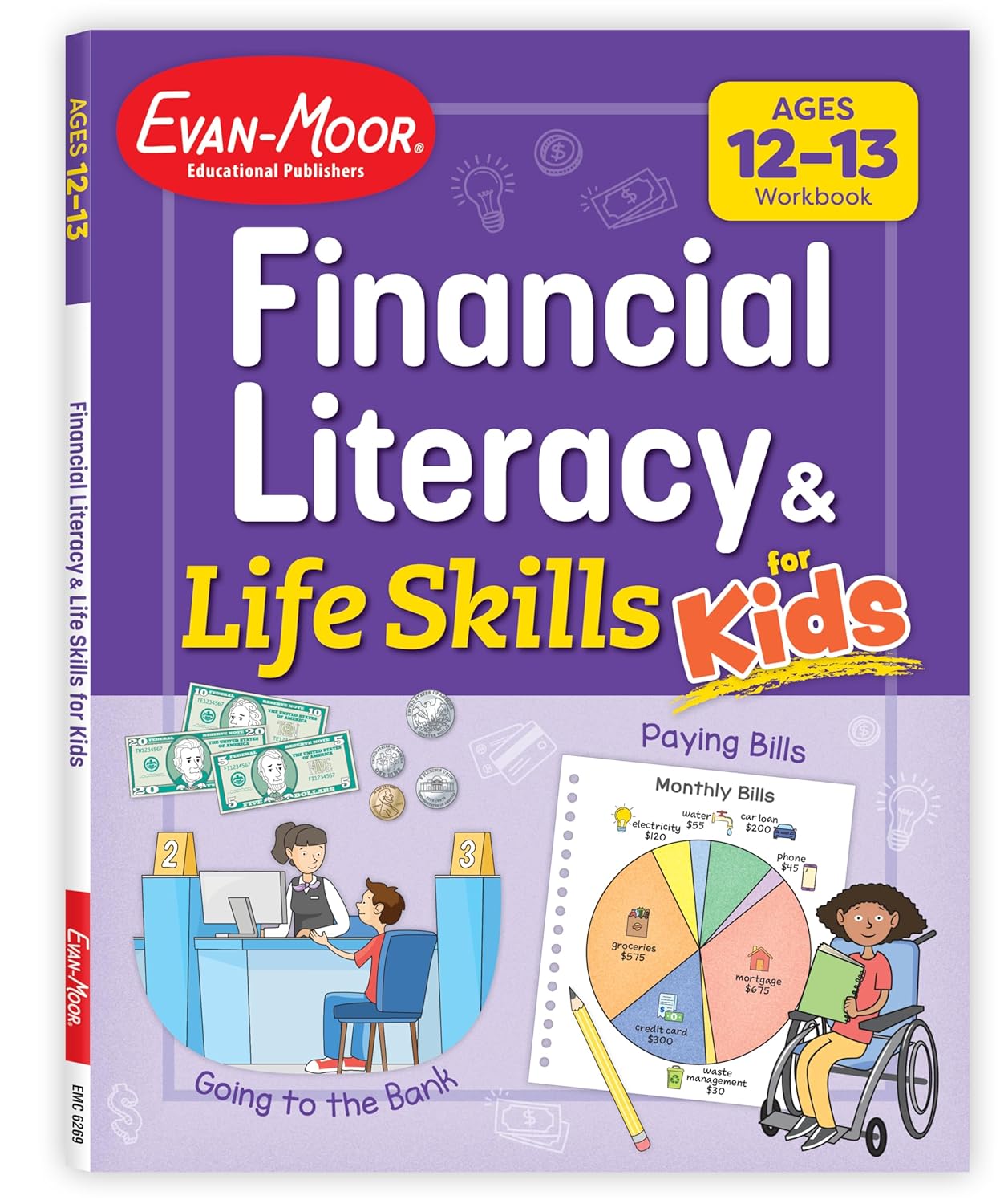 Amazon.com: Evan-Moor Financial Literacy and Life Skills for Kids, Ages ...