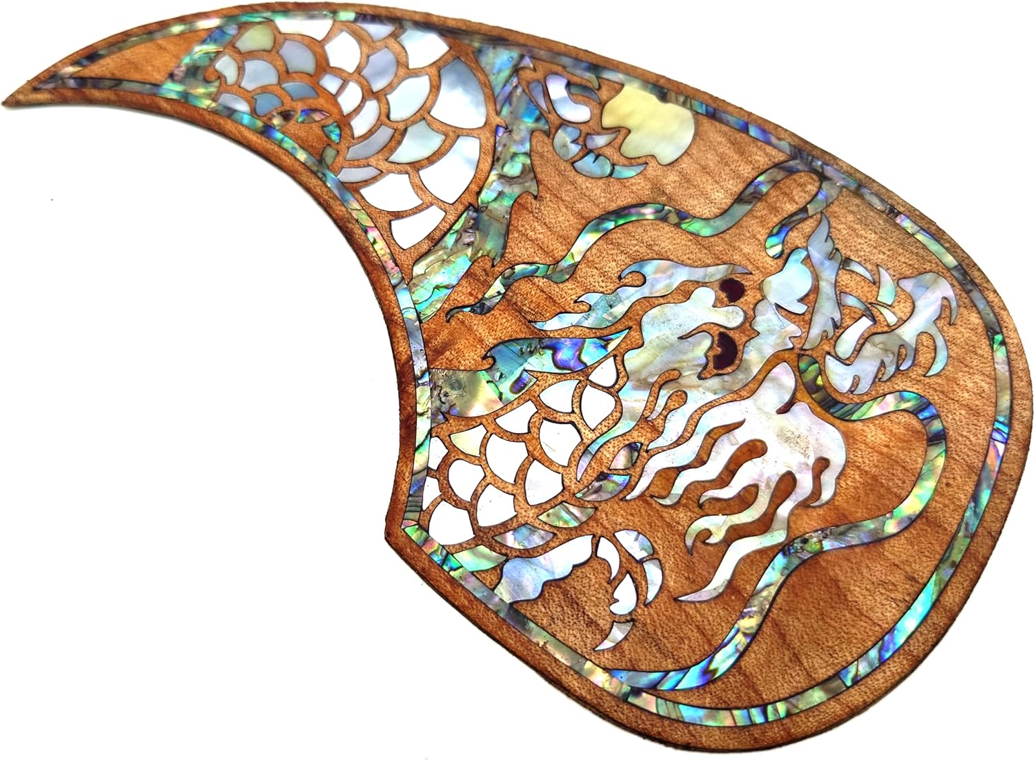 Amazon.com: Acoustic Guitar Pickguard Solid Wood Pick Guard Anti-scrape ...