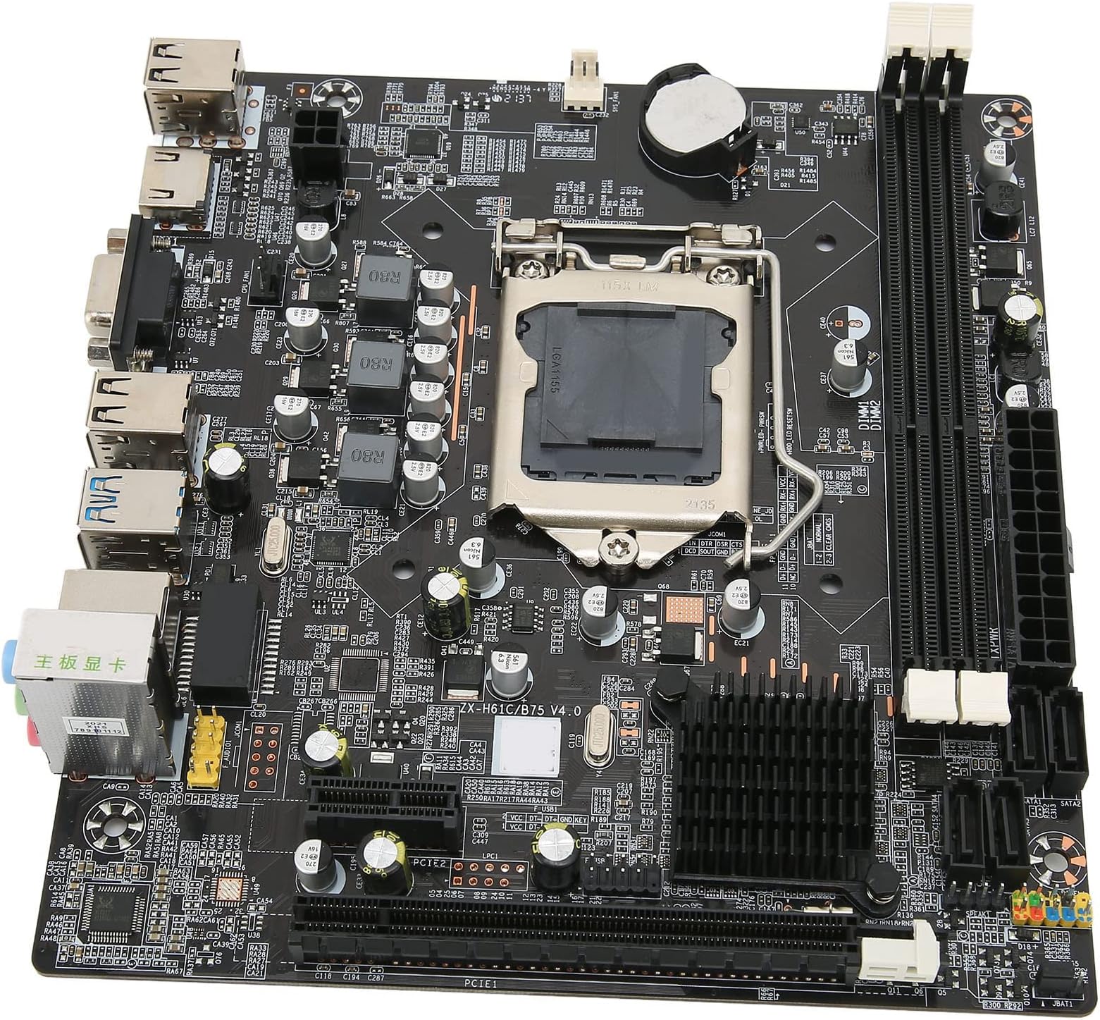 Amazon.com: H61 LGA 1155 Gaming ATX Motherboard for LGA1155 Socket I3 I5 I7, Channel 8GB DDR3 ...
