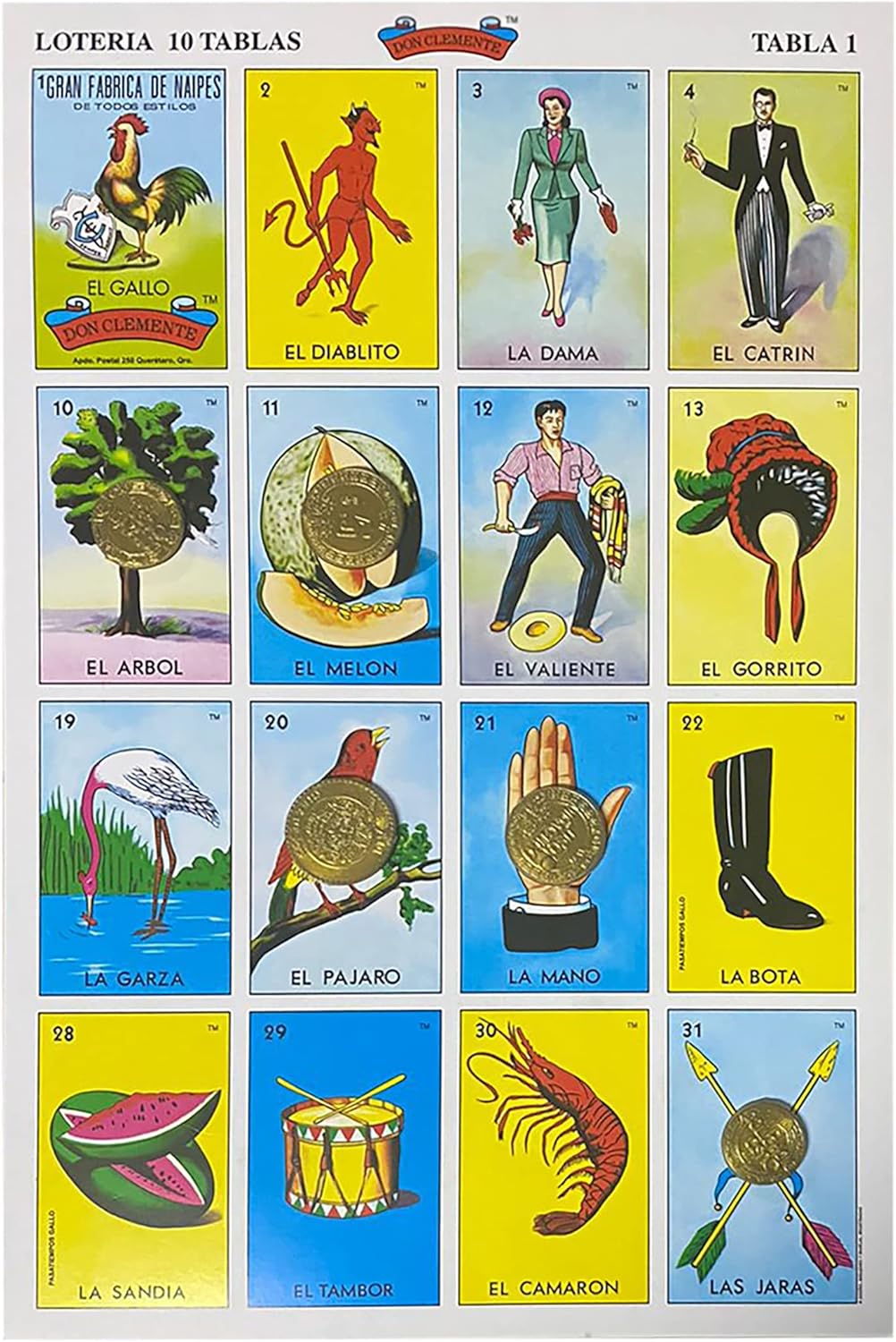 Loteria Mexicana Tradicional Jumbo Don Clemente para Barbados | Ubuy