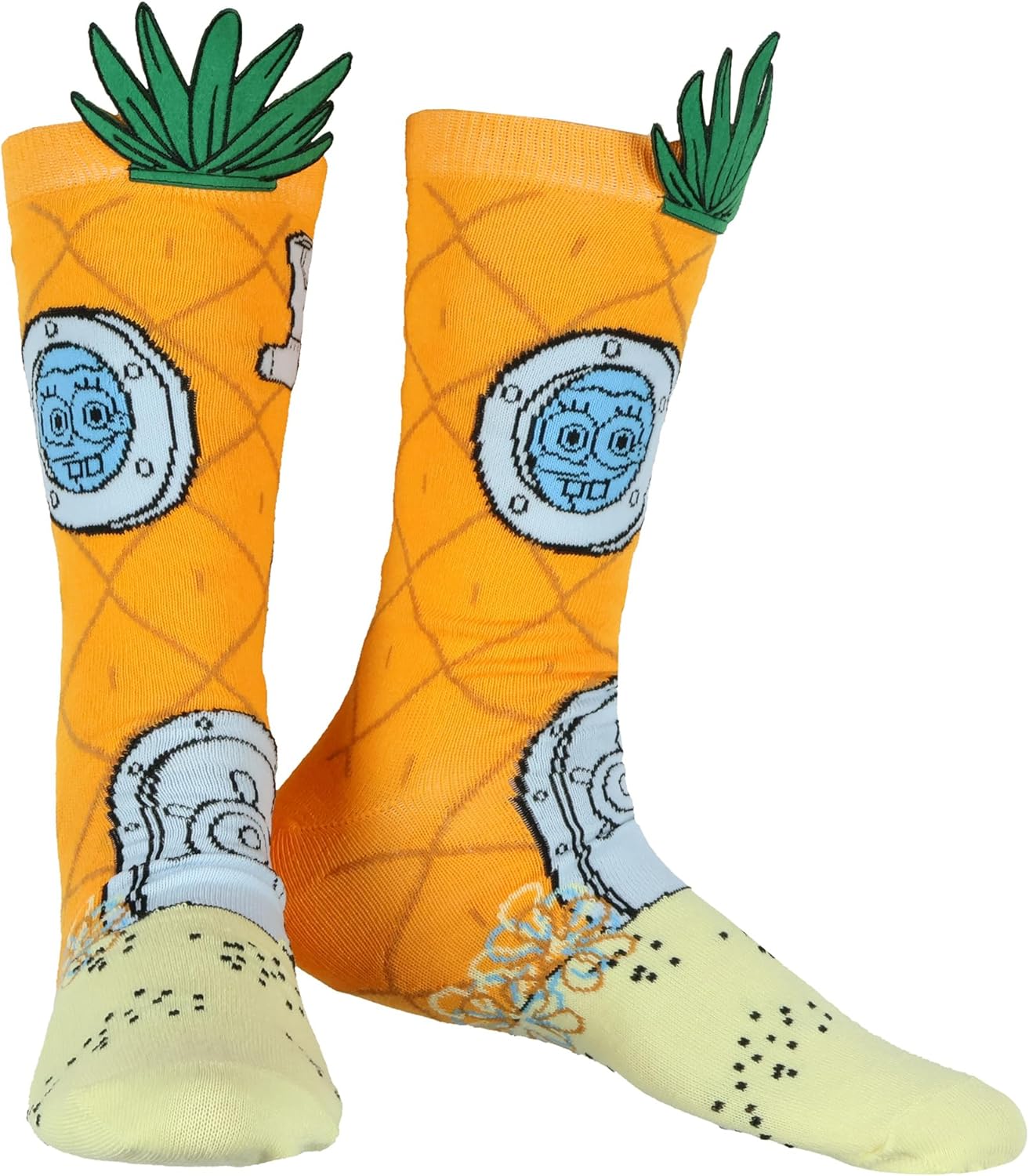 Amazon.com: Spongebob Squarepants Socks Men's Pineapple Under the Sea ...