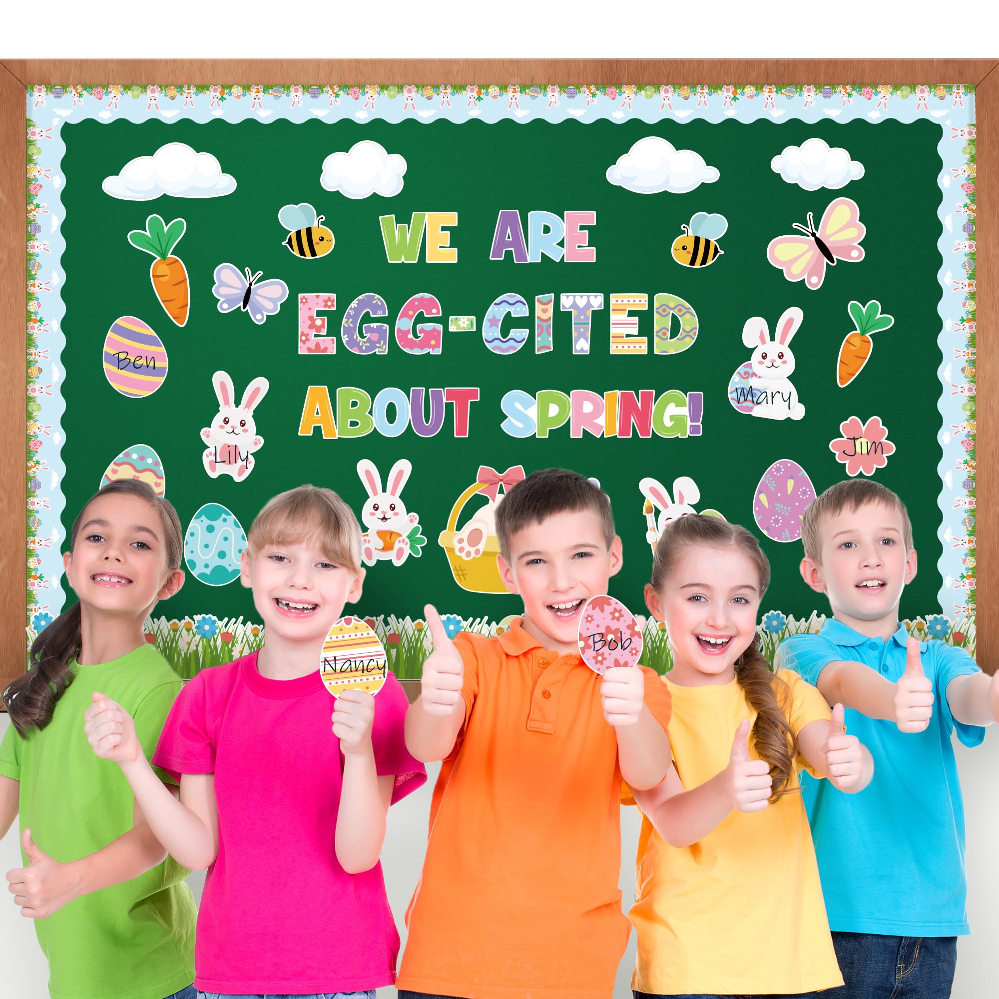 Snapklik.com : Easter Spring Egg Cutouts - 147Pcs Spring Easter Bunny ...