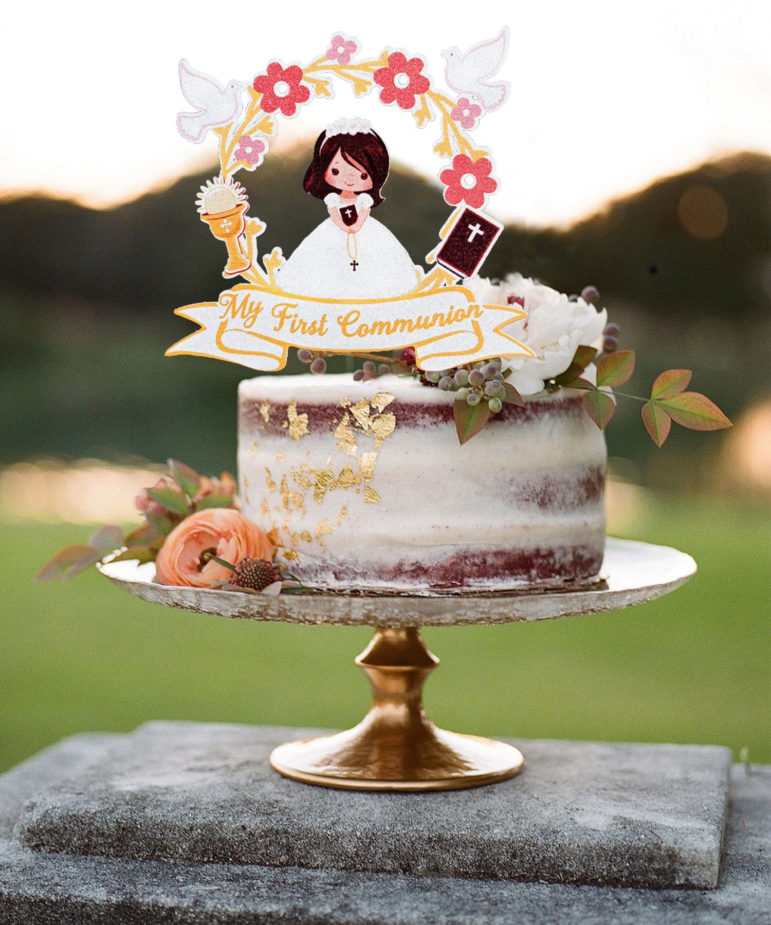 Snapklik.com : My First Communion Cake Topper, Baptism Cake Décor ...