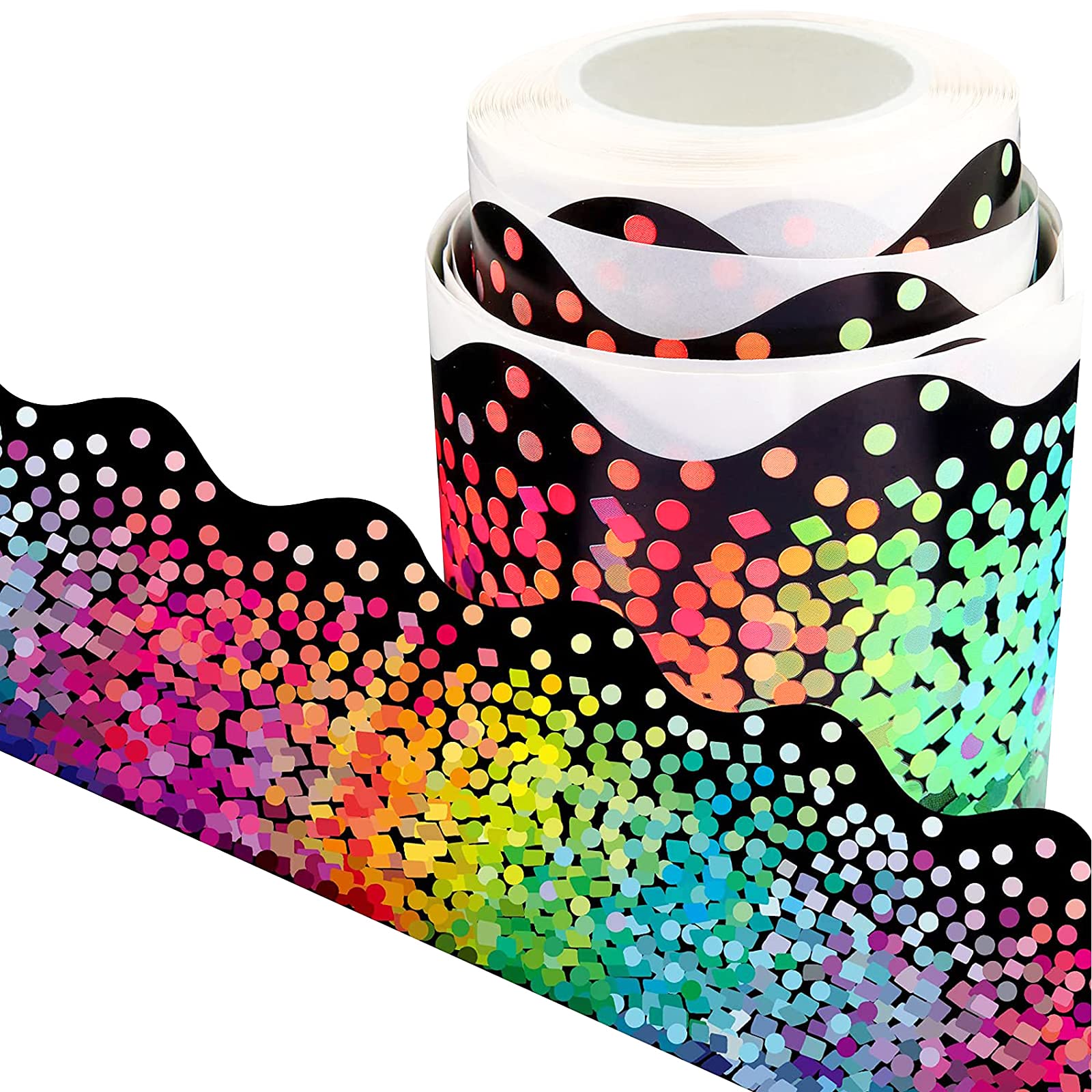 Buy 65 FT Colorful Dot Bulletin Board Borders Stickers for Classroom ...