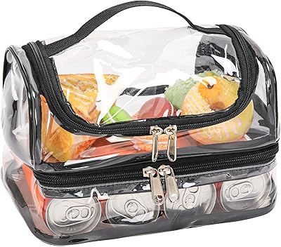 Amazon.com: Trail maker Clear Lunch Bag with Strap, Zipper for Kids ...