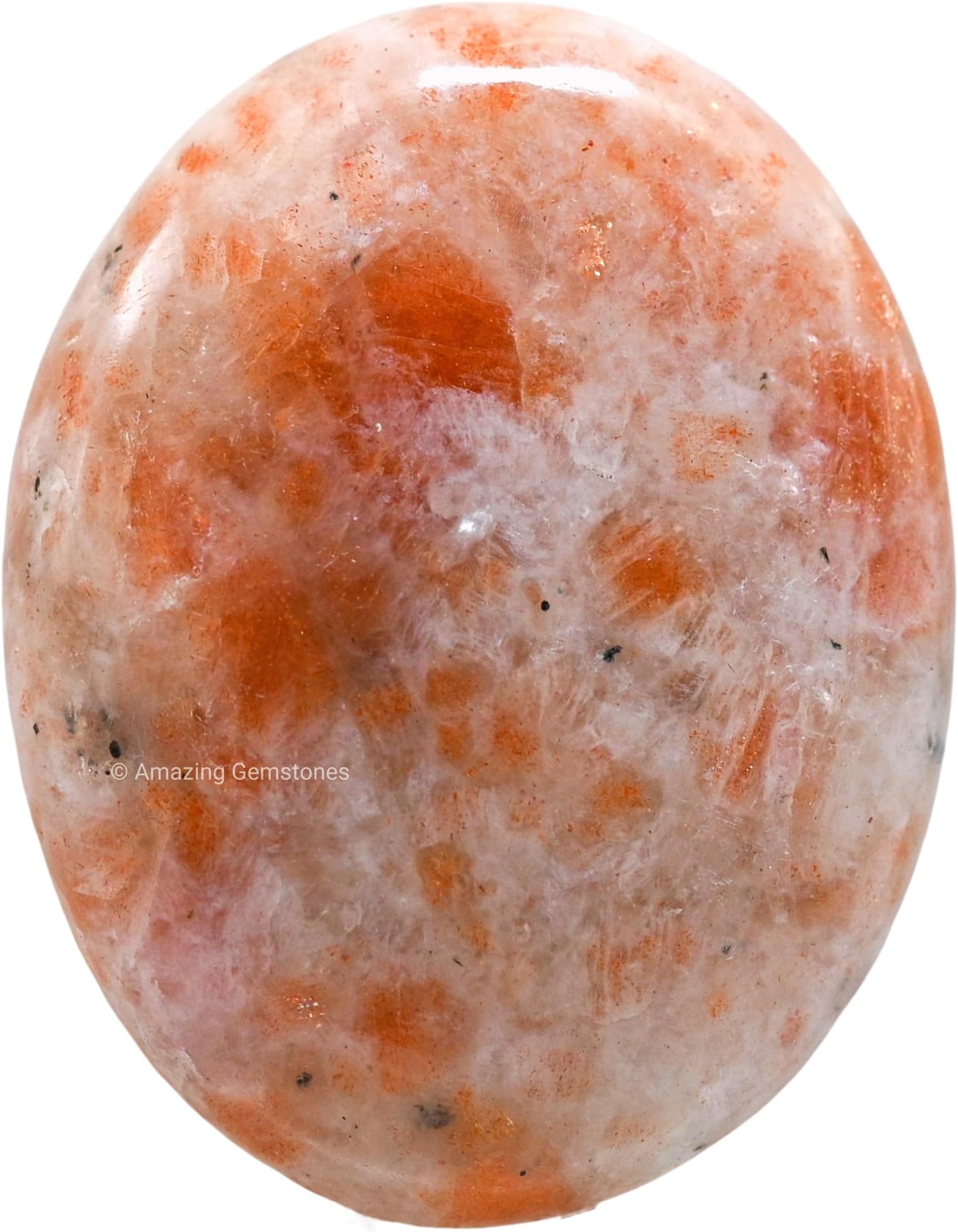 Amazon.com: Sunstone Palm Stone - Hot Massage Worry Stone for Natural ...