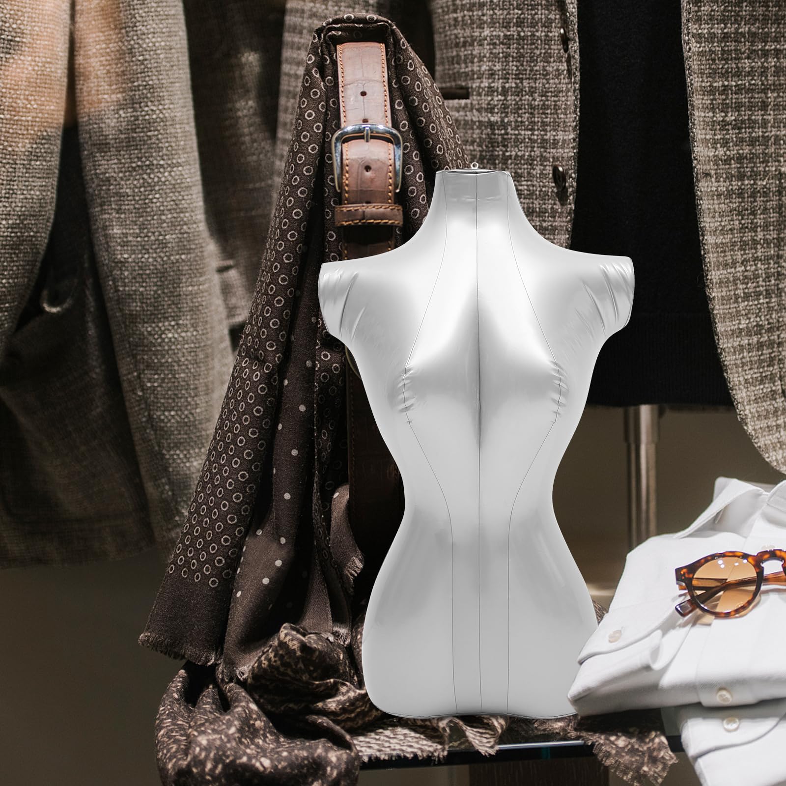 Snapklik.com : Female Mannequin Torso, 27 Height Inflatable Half Body ...