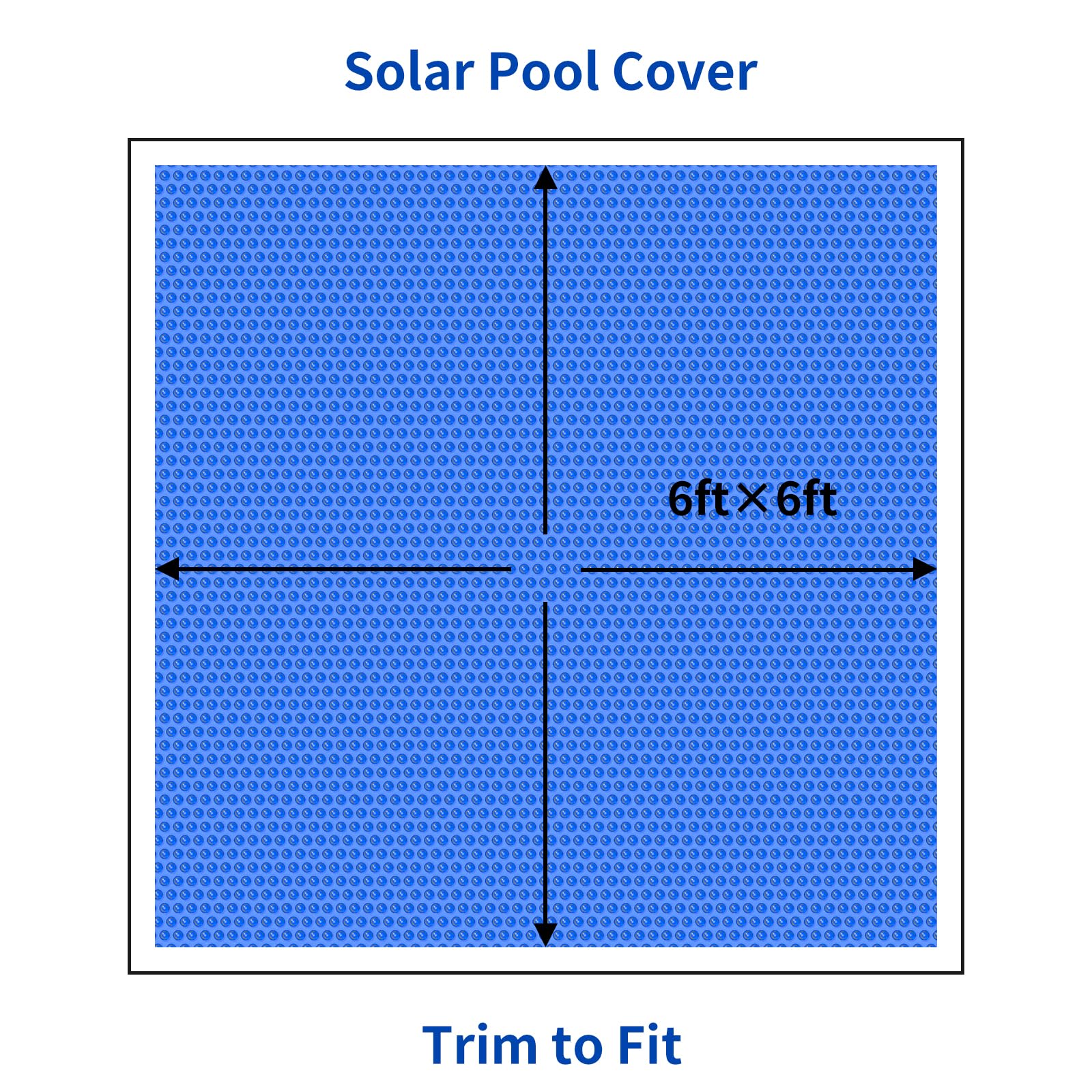 Snapklik.com : BigXwell Spa And Hot Tub Solar Pool Cover, 12Mil 6x6 ...