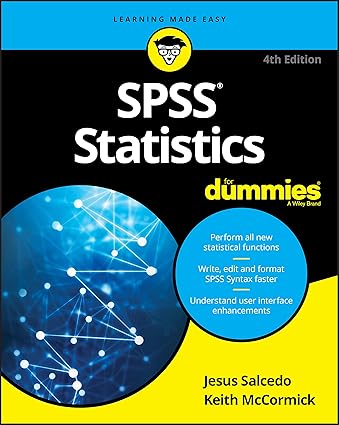 Amazon | SPSS Statistics For Dummies | Salcedo, Jesus, McCormick, Keith ...