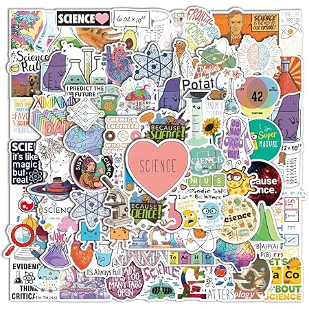Amazon.com: Jecery 1800 Pcs Science Stickers for Kids Science Teacher ...