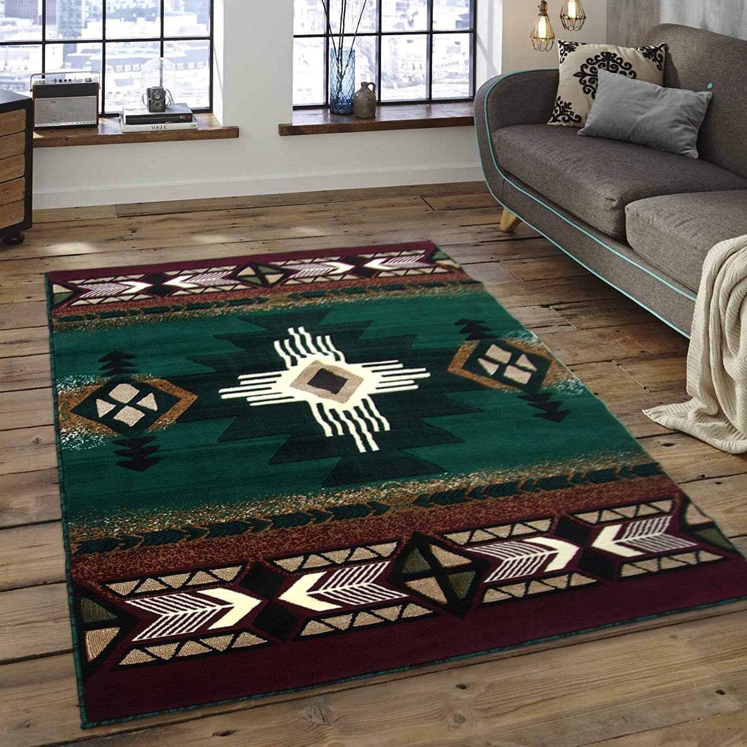 Amazon.com: champion rugs Southwest Native American Navajo Aztec Tribal ...