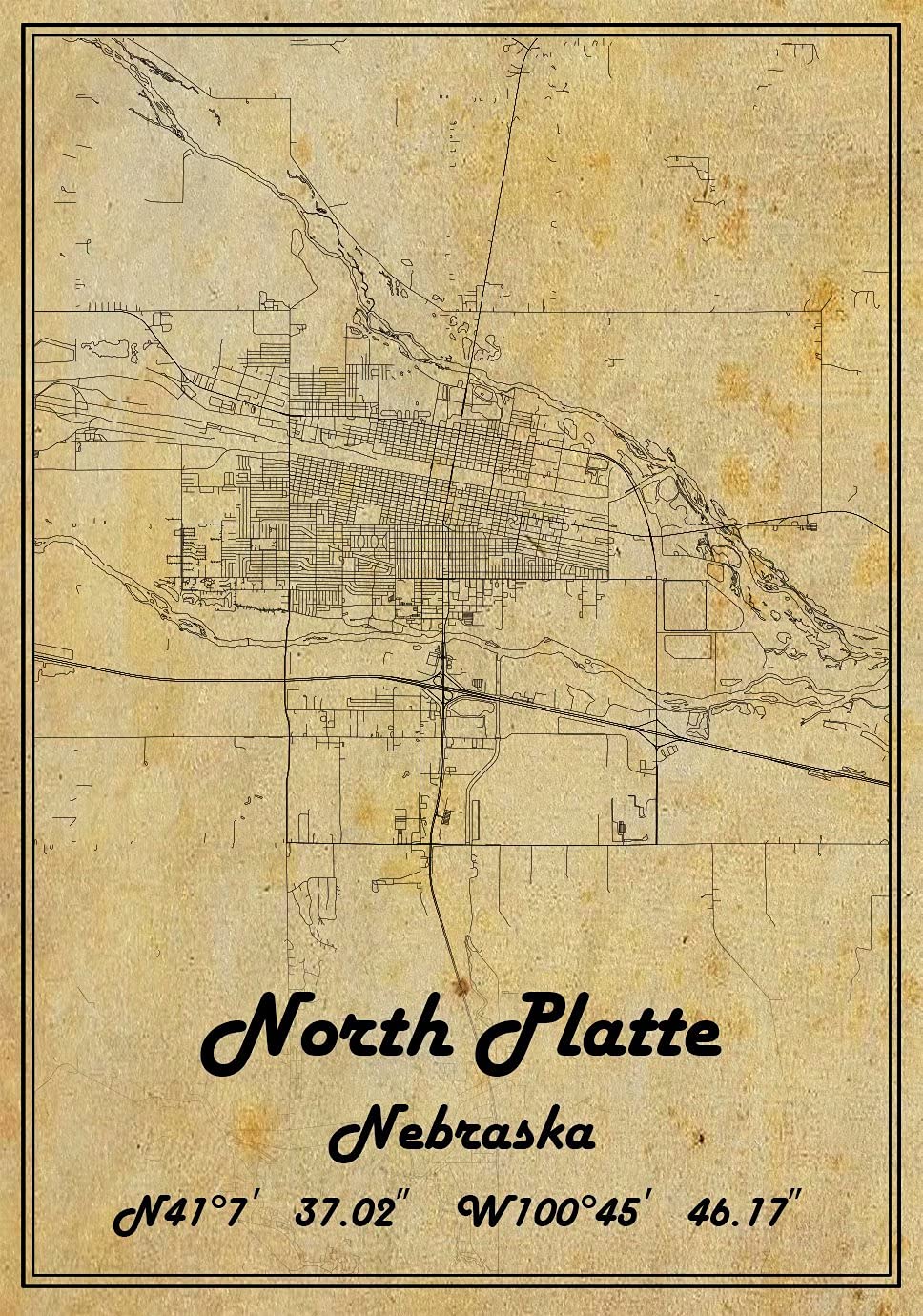 North Platte Nebraska Map US National Weather Service North Platte