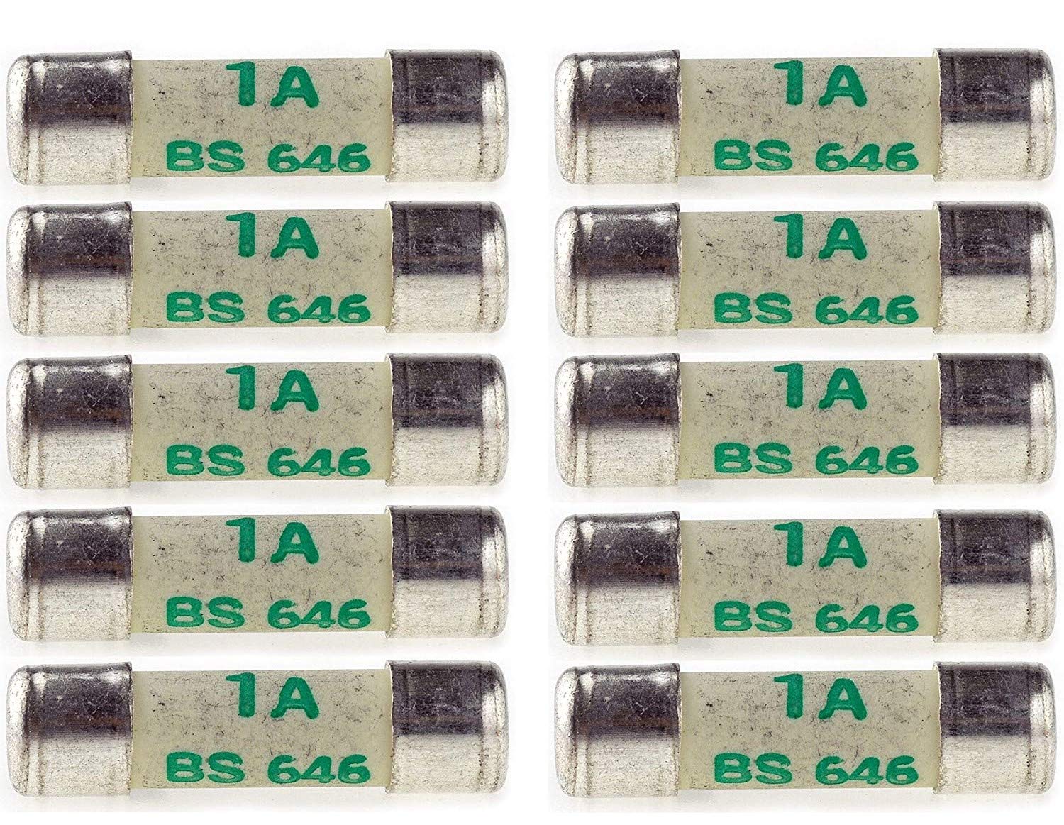 Nartel® 10 X 1 AMP SHAVER FUSES BS646 1AMP MINI FUSE 20MM X 5MM ...