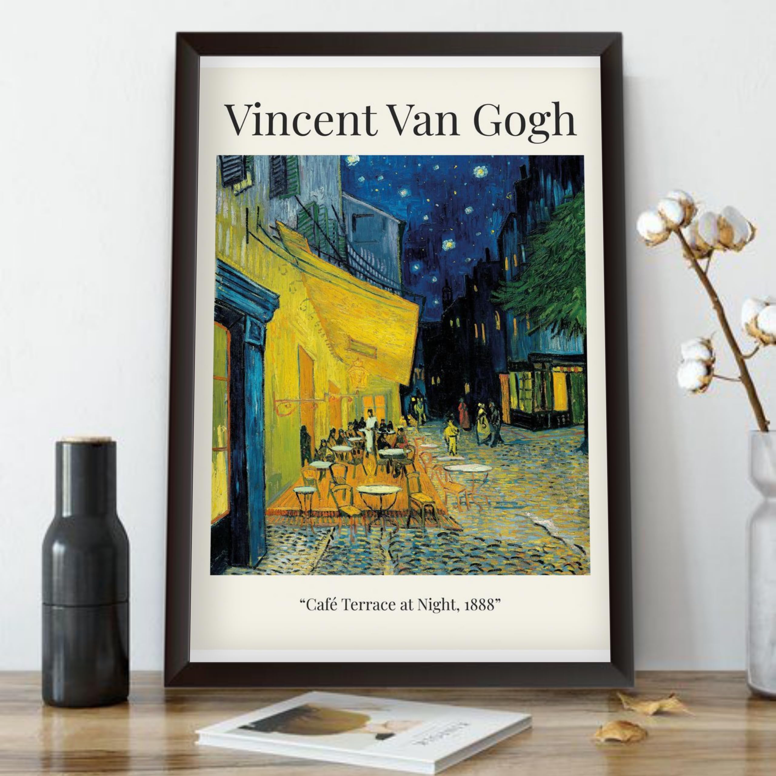 Waltractive Vincent Van Gogh Paintings Poster Wall Art Framed - Perfect ...