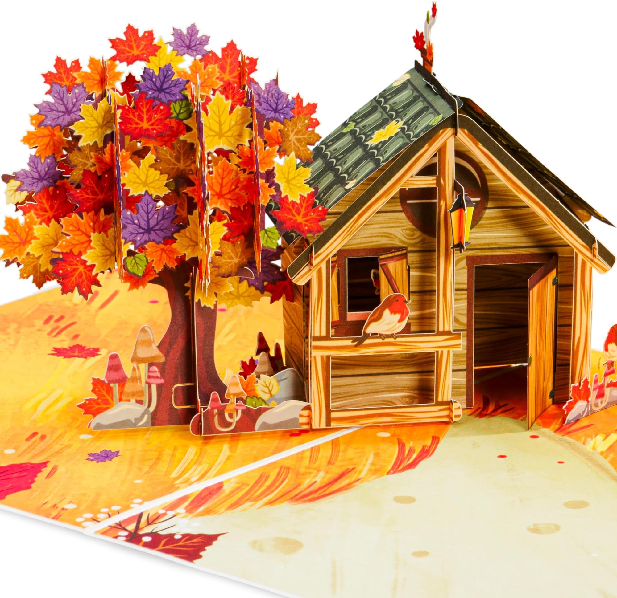 Amazon.com : iGifts And Cards Hello Autumn Maple Magic 3D Pop Up Card ...