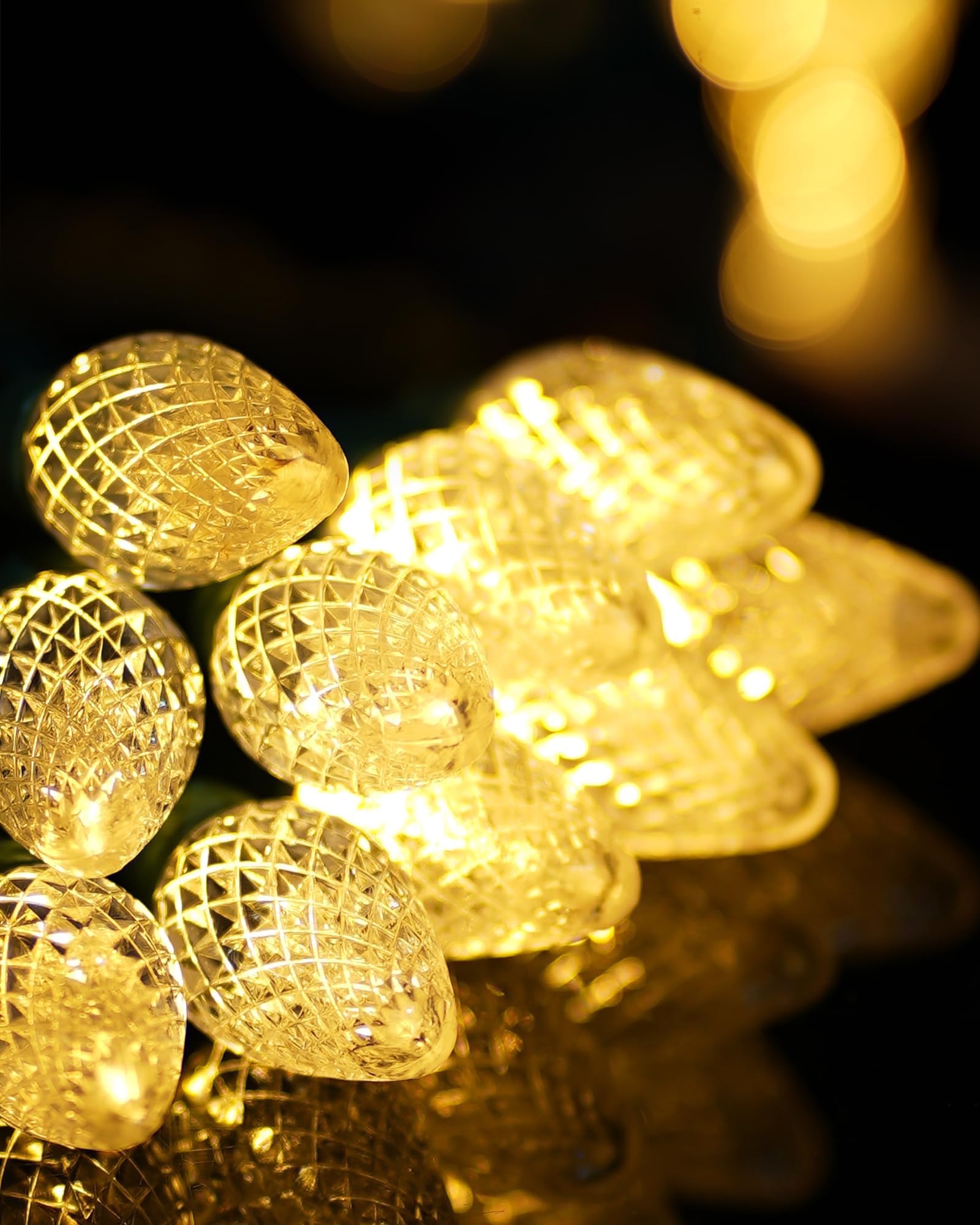 TOPKDA C9 LED Christmas String Lights, 33.33ft 50 LED Outdoor Indoor ...