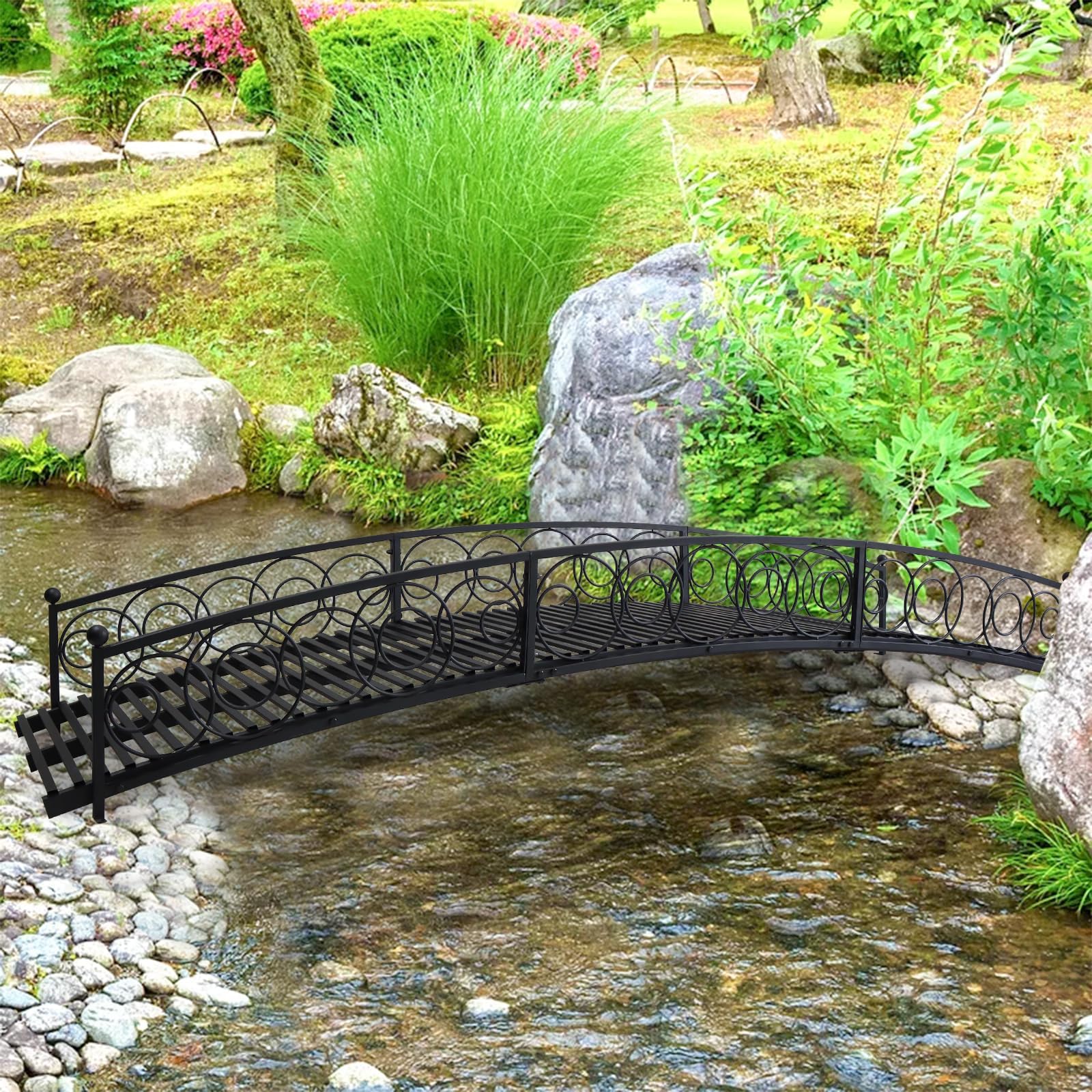 Garden Pond With Bridge Beautiful Stone Bridge Over This Koi Pond