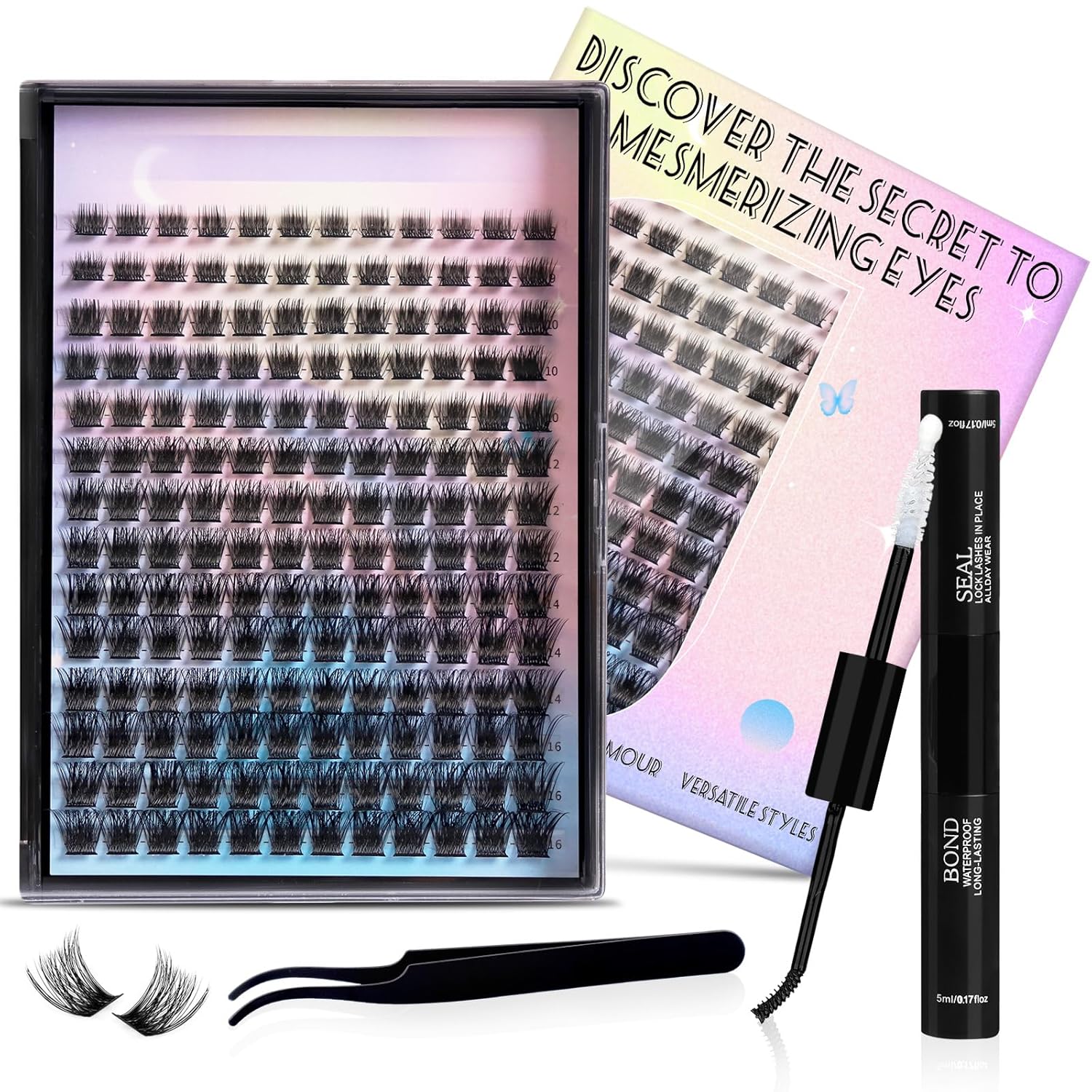 Amazon.com: Diy Lash Clusters, 280Pcs Individual Lashes Cluster, 40D-0. ...