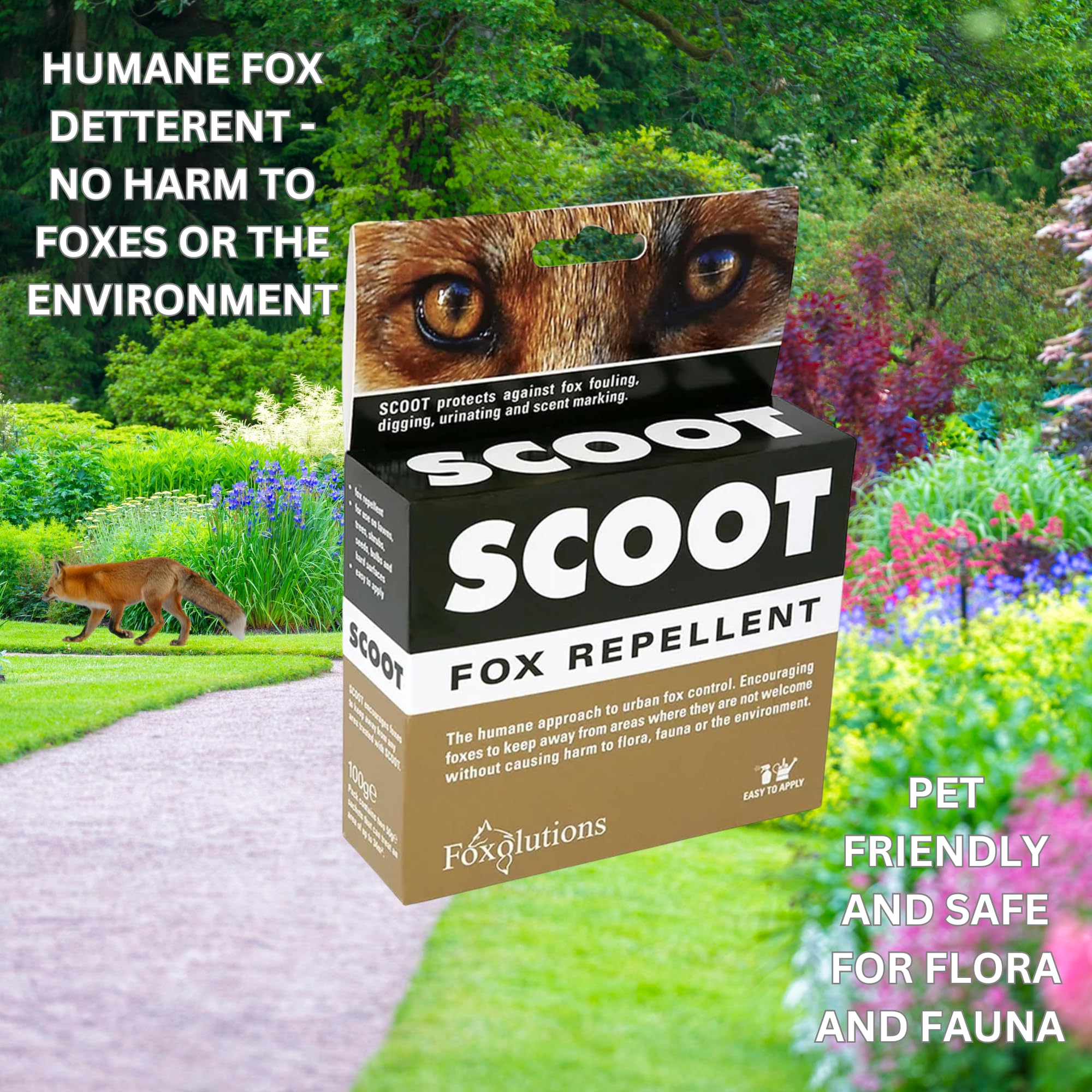Fox Deterrent Bundle with Scoot Fox Repellent 100g & Perfect Blendz Wheelie Bin Lock Prevent Fox ...