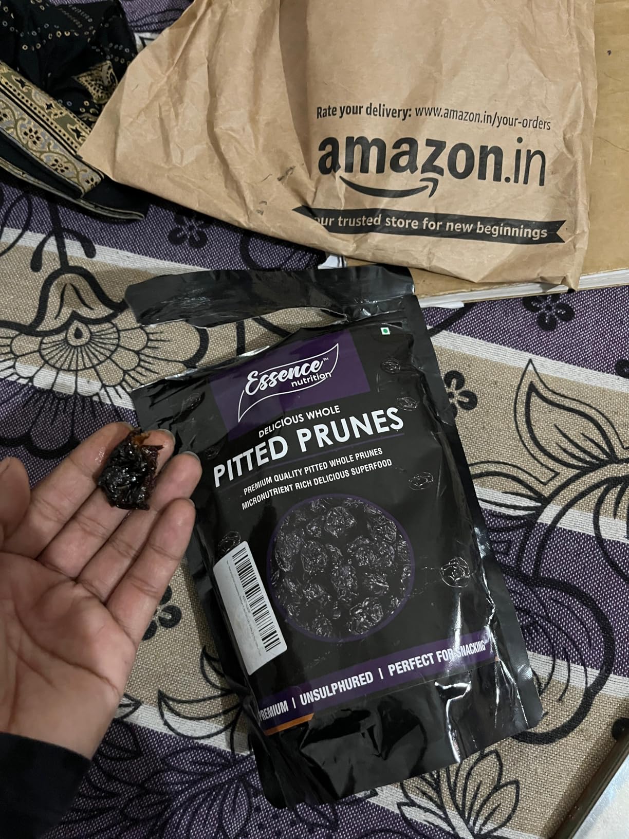 Essence Nutrition Unsweetened Premium Pitted Prunes (300 Grams) - [Soft ...