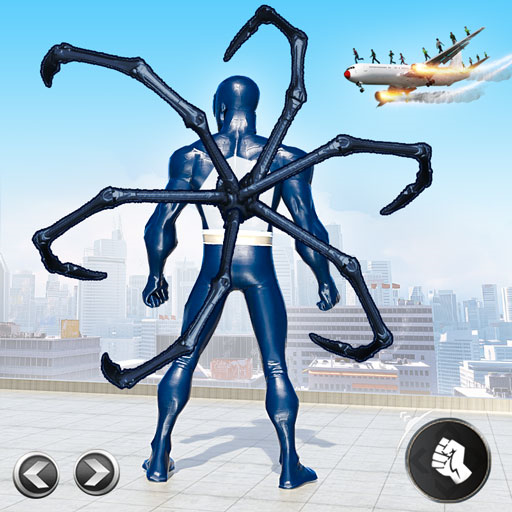 Black Spider Rope Superhero Flying Spider Rescue Game : Black Spider ...