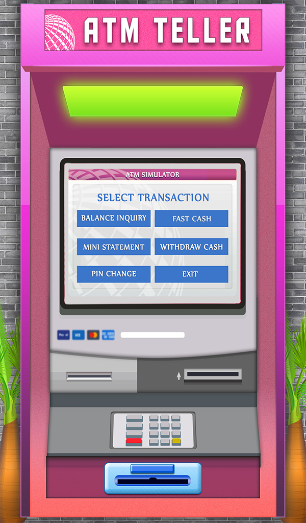 ATM Simulator Virtual Bank Cashier Free Kids Game - App on Amazon Appstore