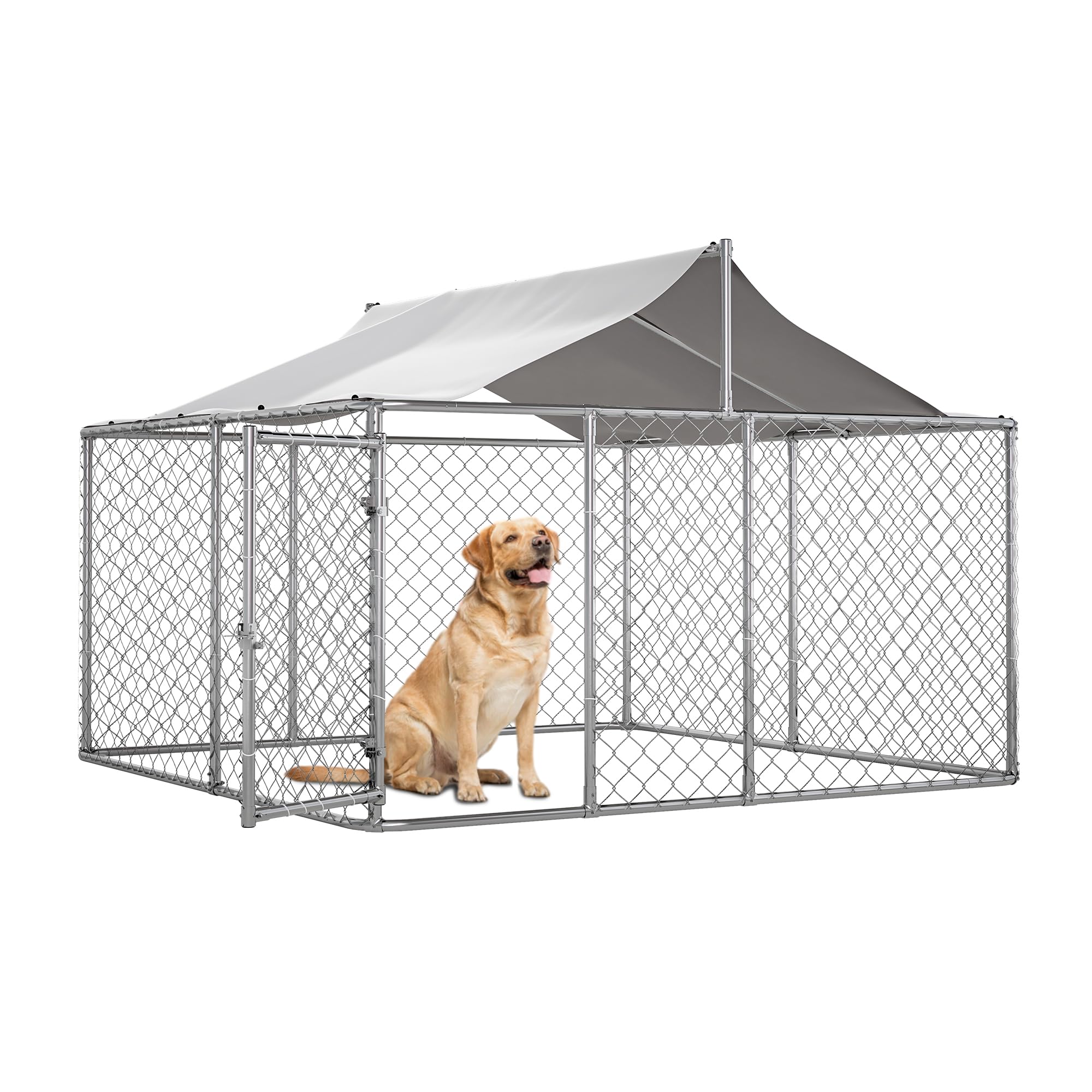 Amazon.com : 10×10FT Outdoor Dog Kennel, Outdoor Dog House with Cover ...