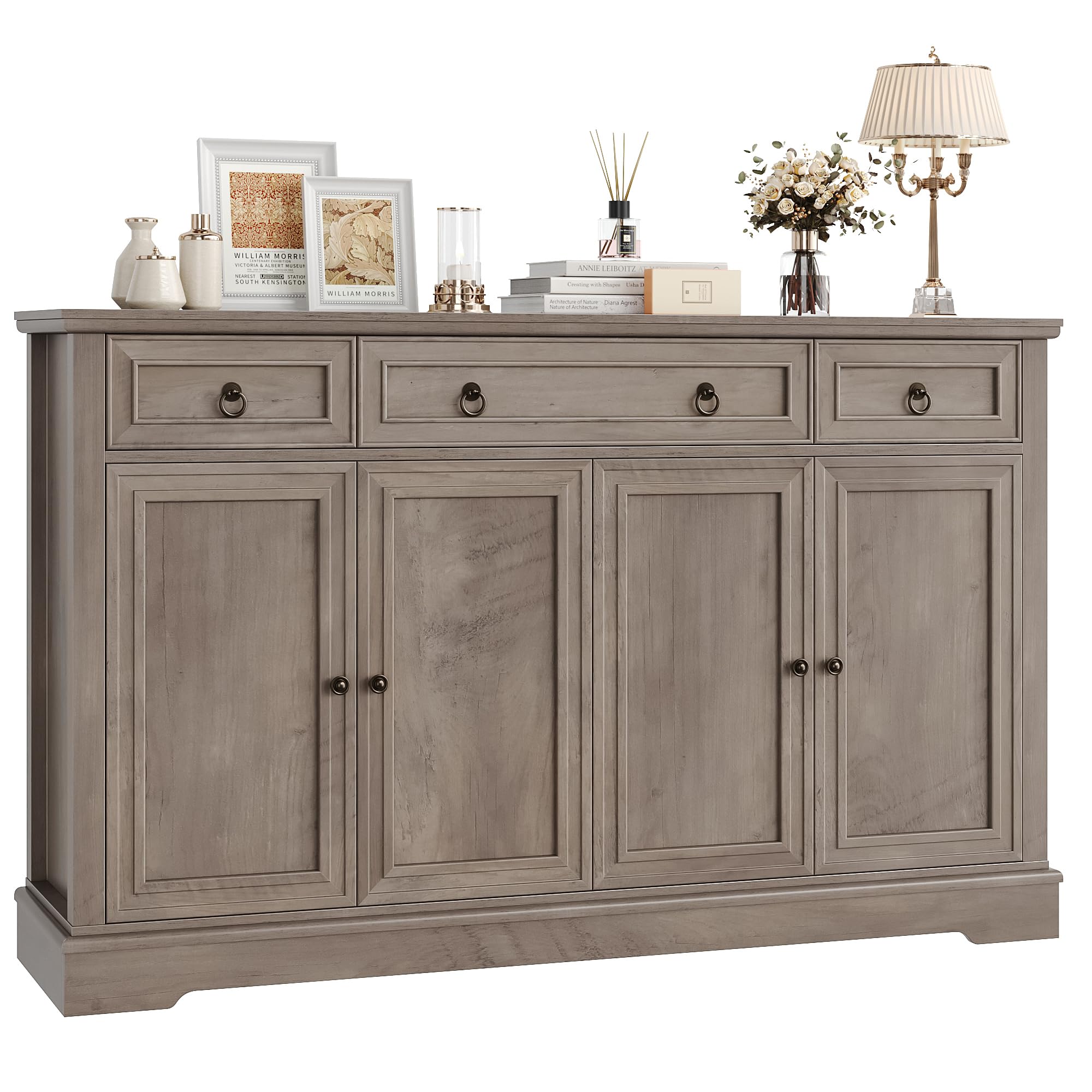Amazon.com: FINETONES Buffet Cabinet with Storage, 52.7" Large ...