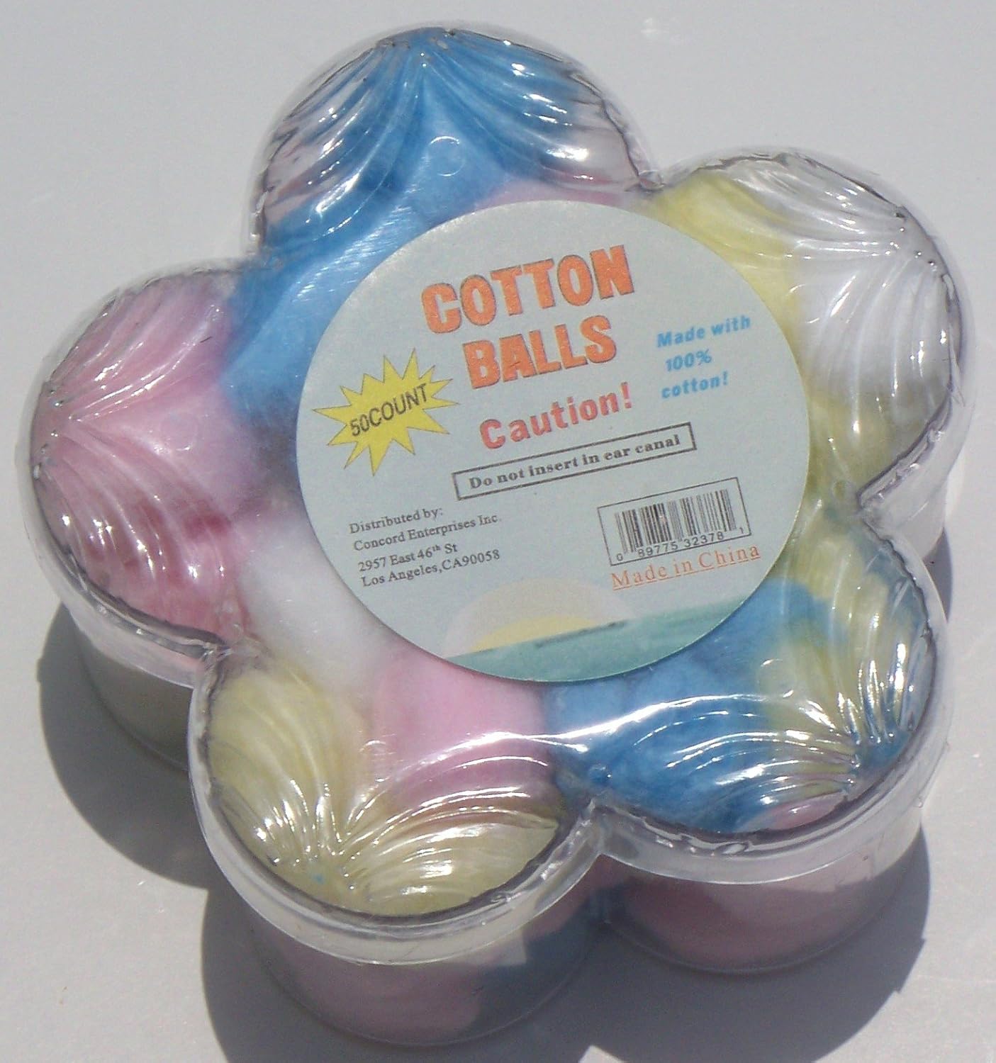 Amazon.com : Multi-Colored Craft/Makeup Cotton Balls, 50 Count : Beauty ...