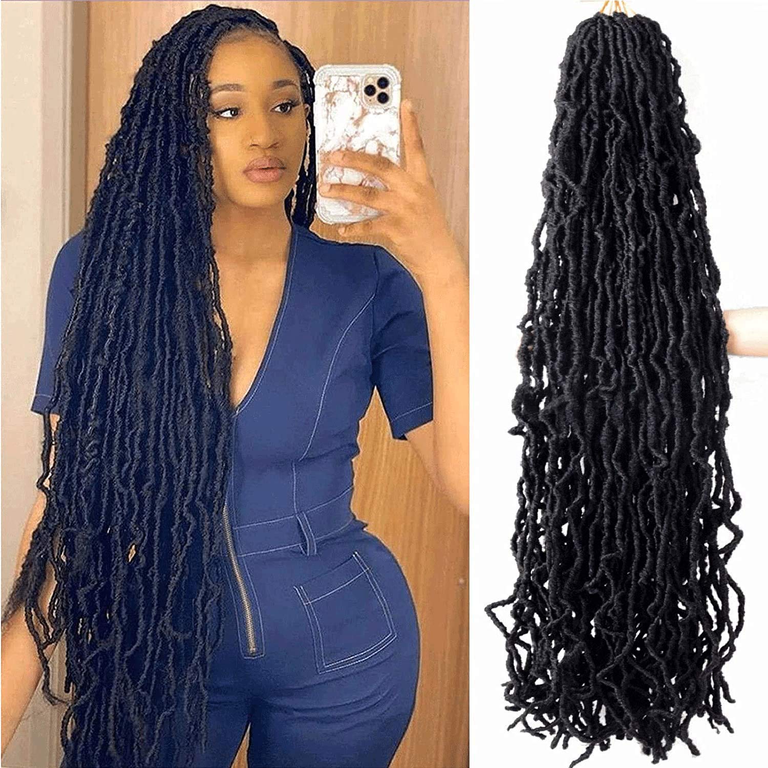 Buy New Faux Locs Crochet Hair 36 Inch Super Long Soft Locs Crochet ...