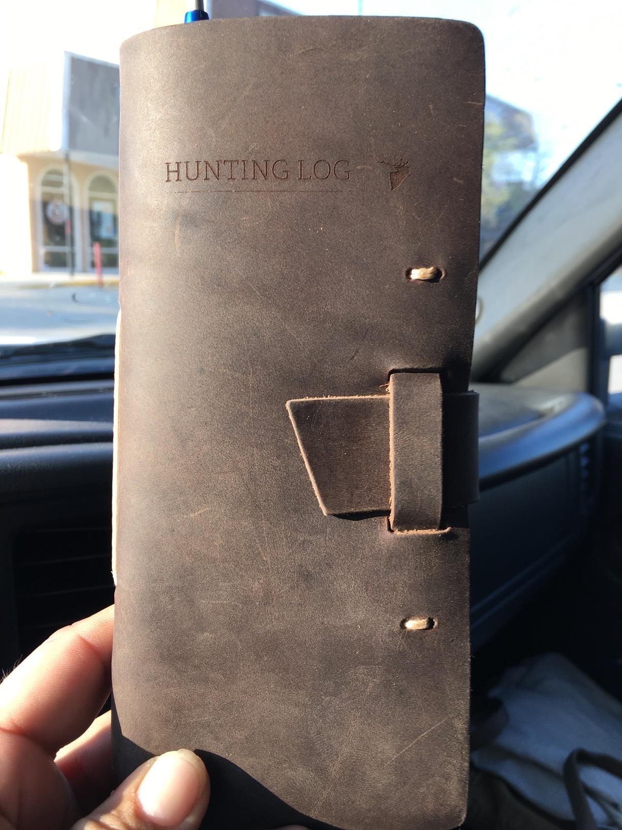 Handmade In USA Leather Hunting Log Book Designed for Hunters, Record ...