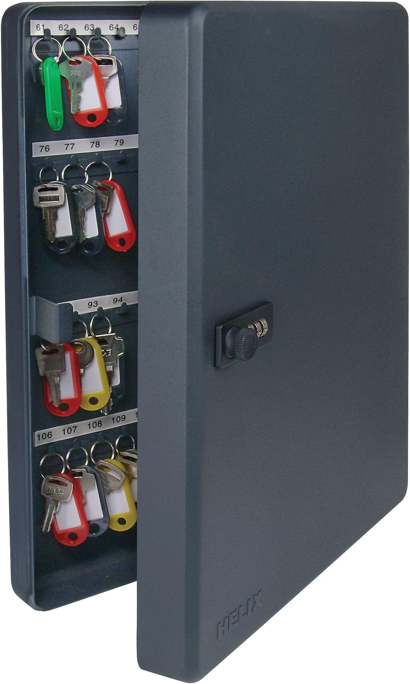 Helix 521110 Key Safe Cabinet (100 Key Capacity) White : Amazon.co.uk ...
