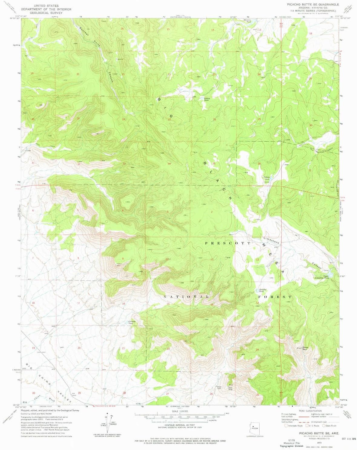 Amazon.com : YellowMaps Picacho Butte SE AZ topo map, 1:24000 Scale, 7. ...