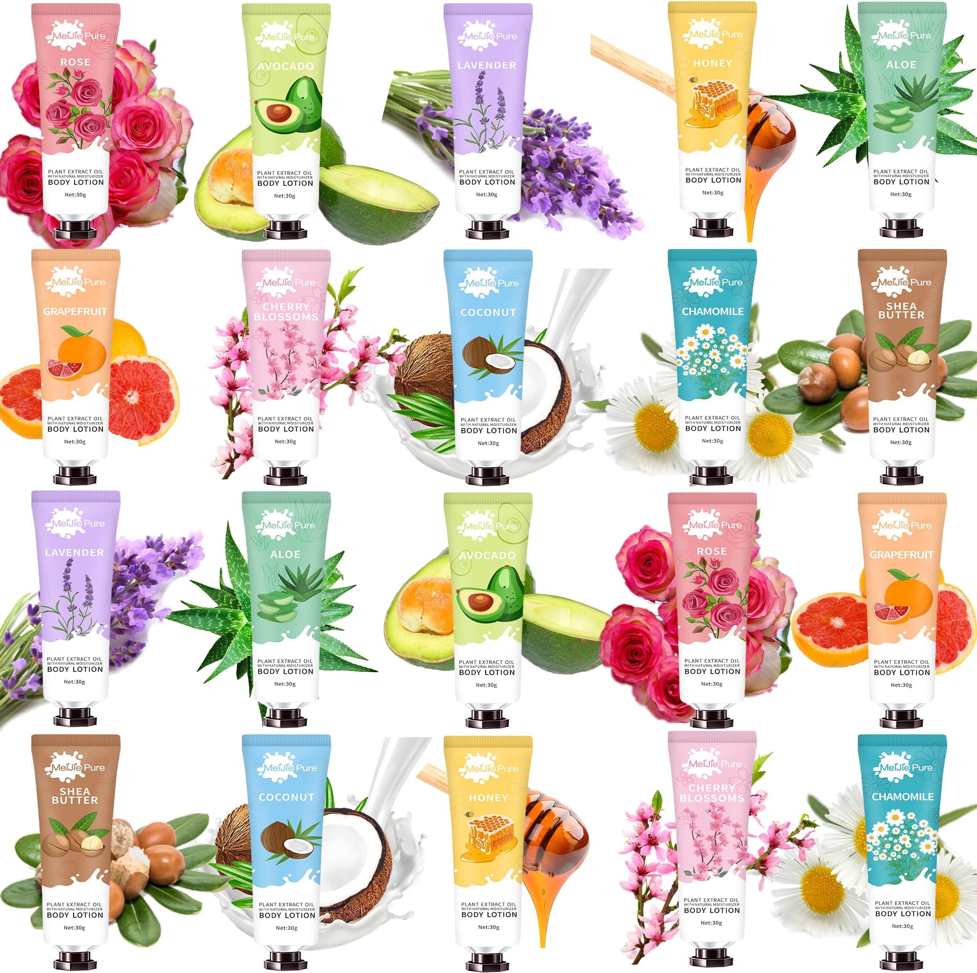 Amazon.com : Wenrny Christmas Hand Cream and Lip Balm Sets,4 Pcs ...