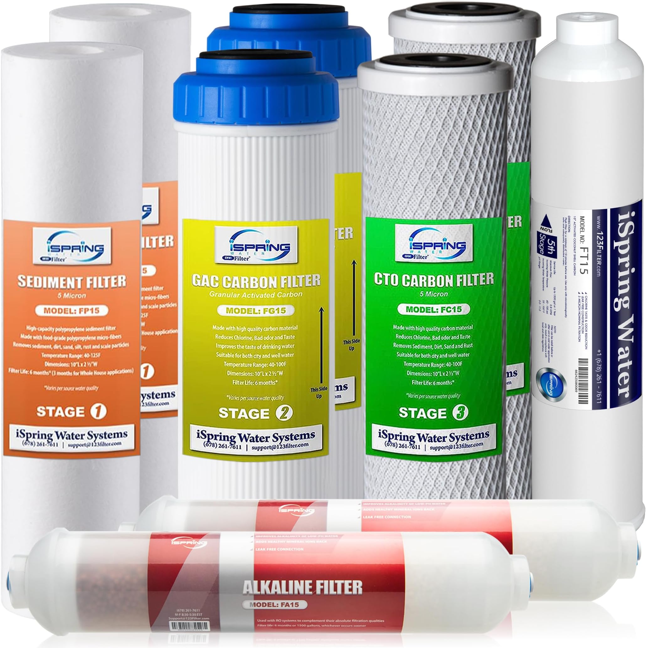 Amazon.com: Complete 80GPD 5-Stage Replacement Filter Set for Standard ...