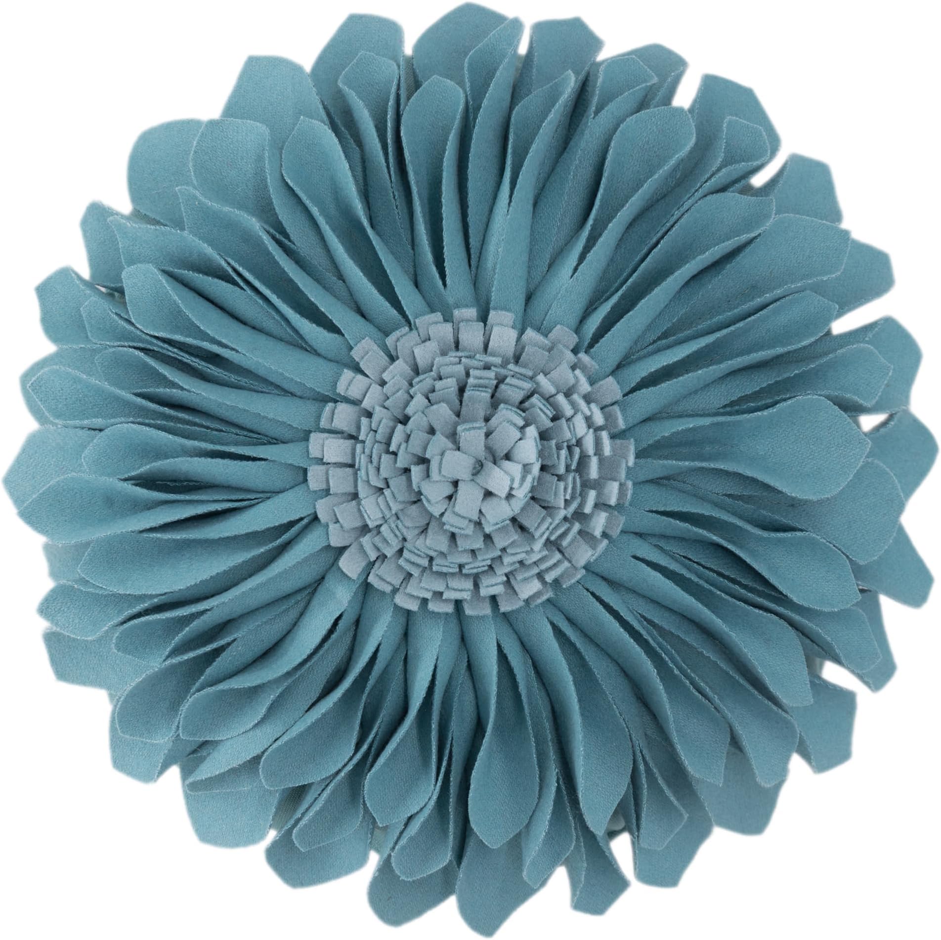Amazon.com: JWH Handmade 3D Flower Throw Pillow Cover Decorative ...