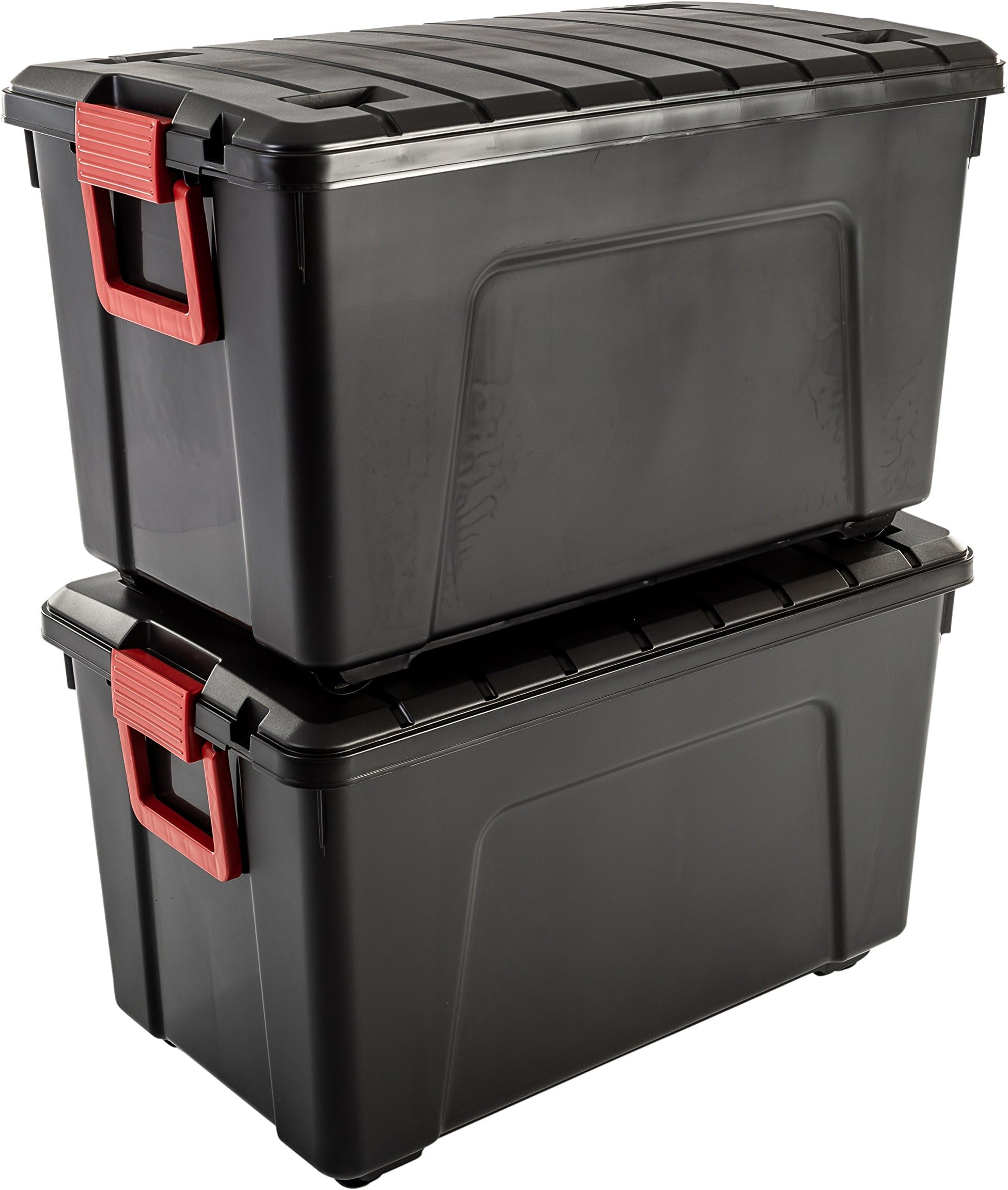 Iris Ohyama, Large Storage Boxes with Lids, Garage Storage Boxes ...