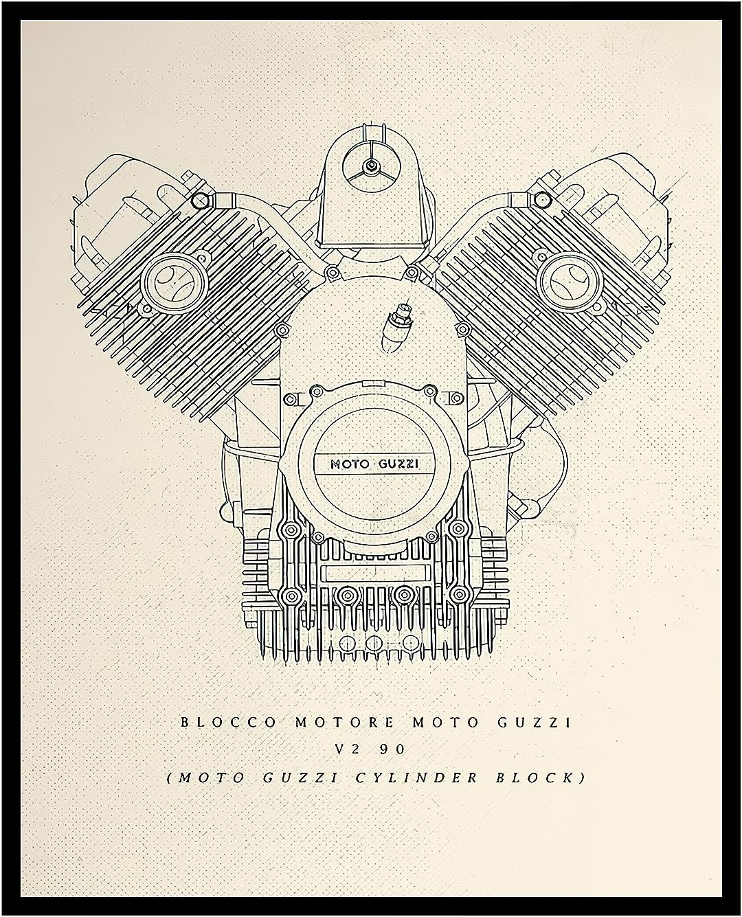 Amazon.de: Poster Master Blaupausen-Poster – Retro-Patentdruck – Moto ...